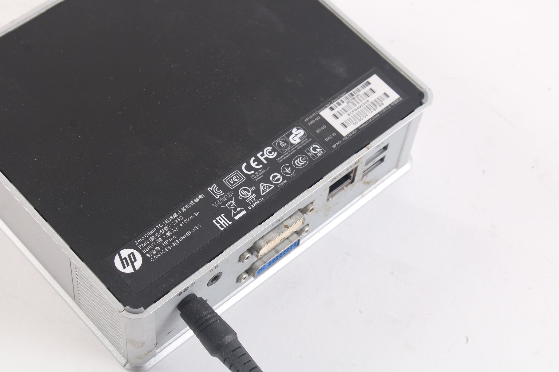 HP t310 Copper NIC Zero Client Desktop Computer 293D W/ Power Supply ...