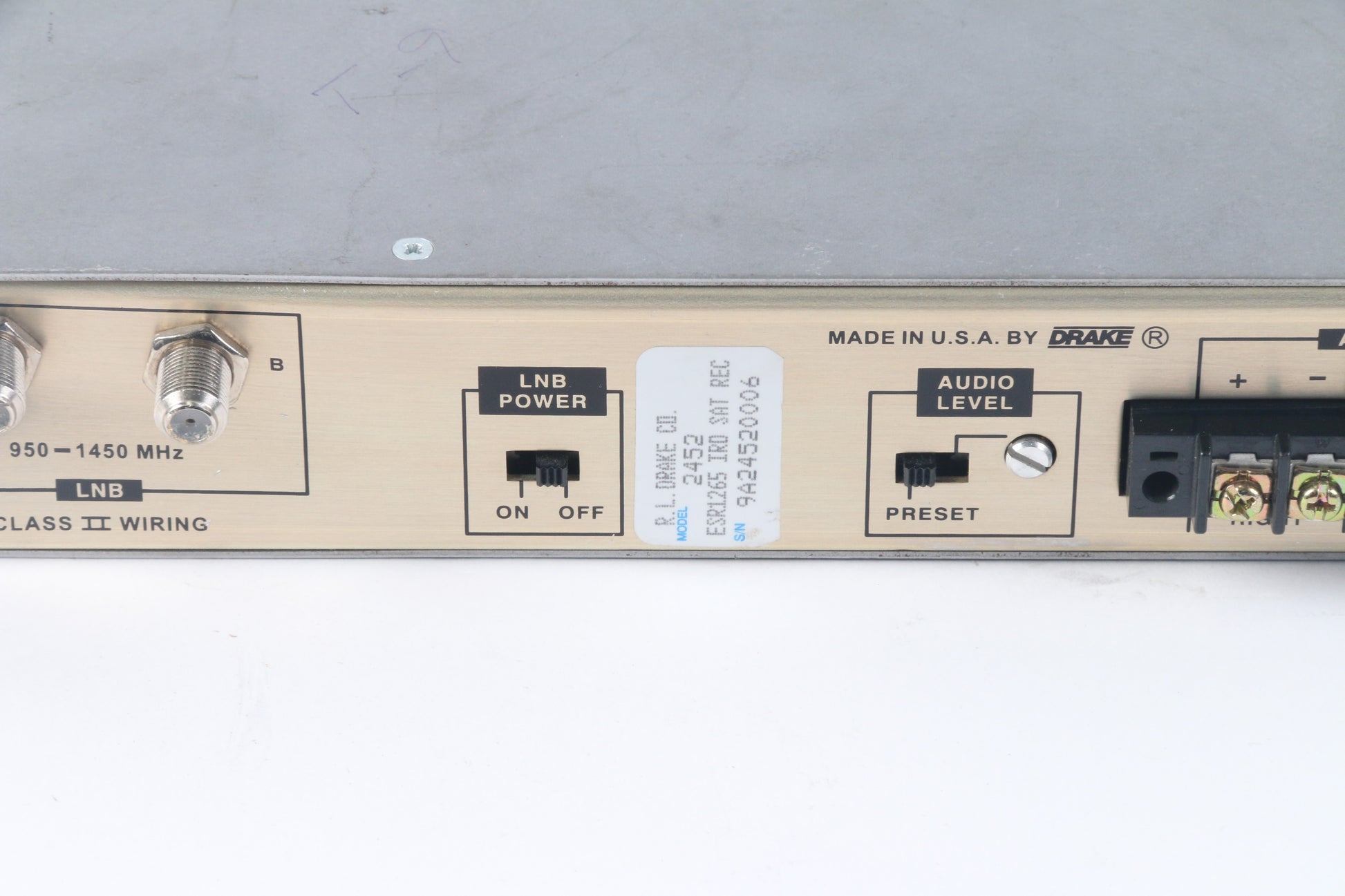 Drake ESR 1265 IRD Integrated Earth Station Receiver – NTC Tech