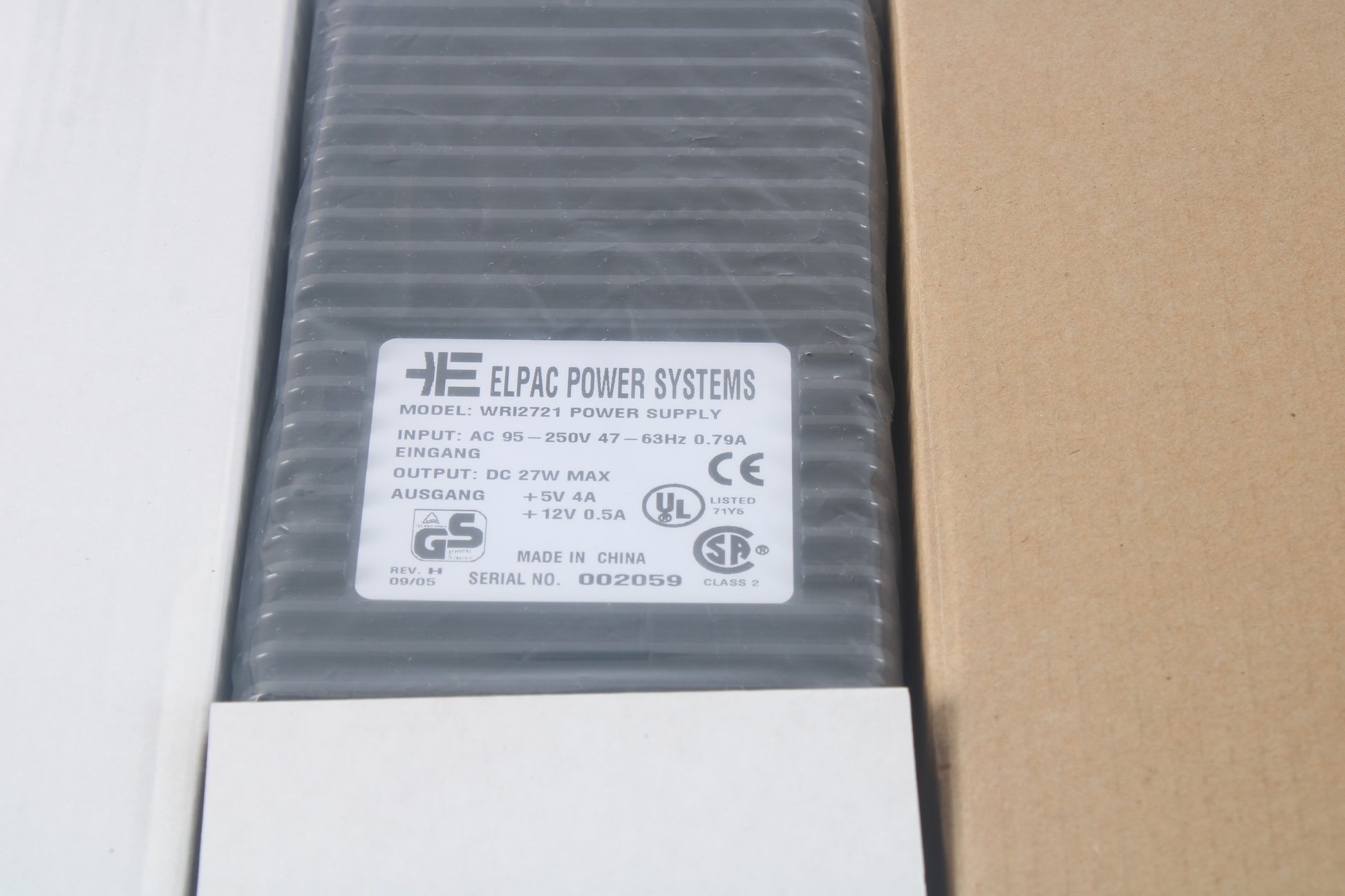 Elpac Power Systems WR12721 Power Supply New-Open Box – NTC Tech