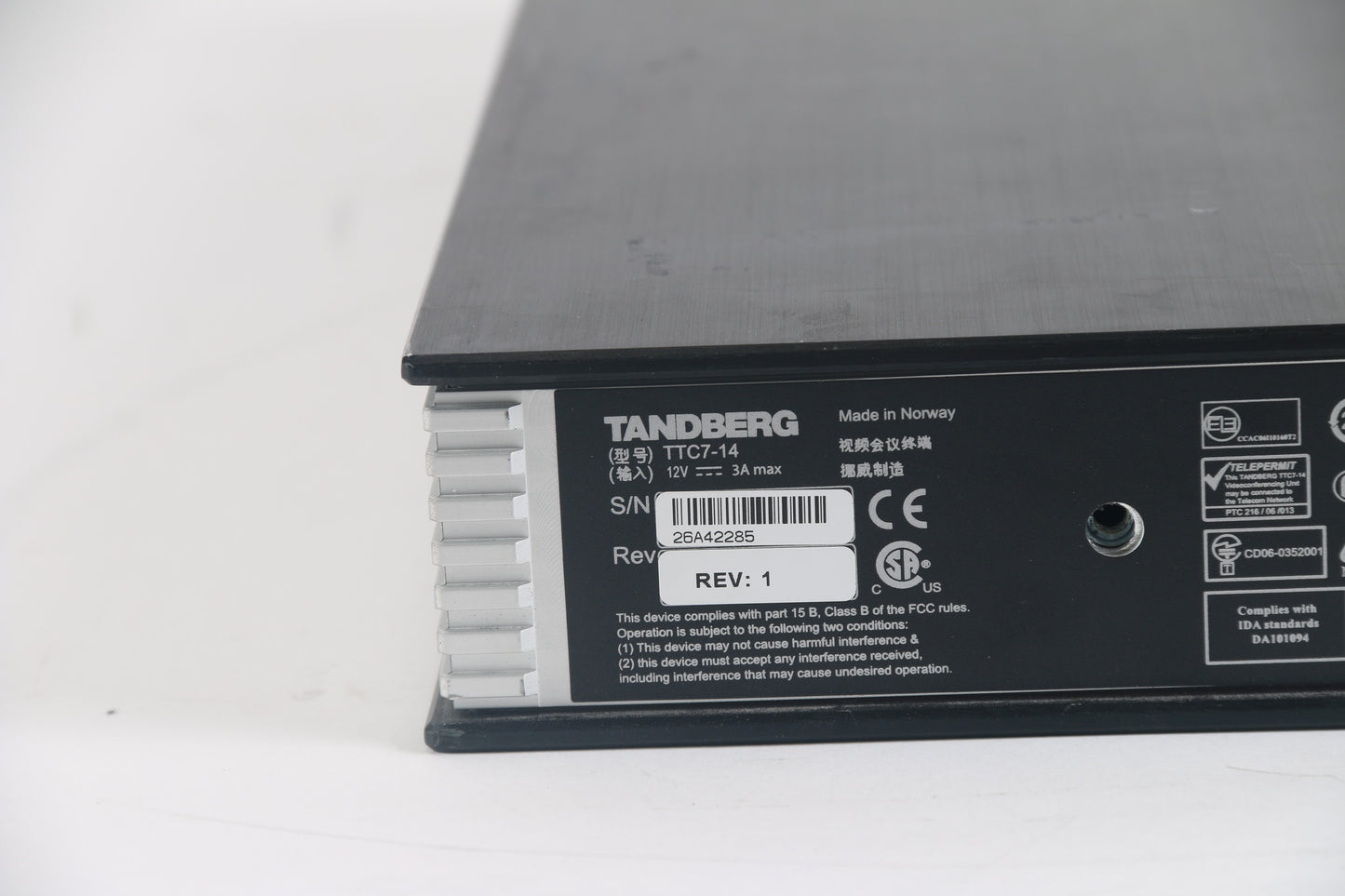 Tandberg TTC7-14 Video Conferencing System Main Module Only – NTC Tech