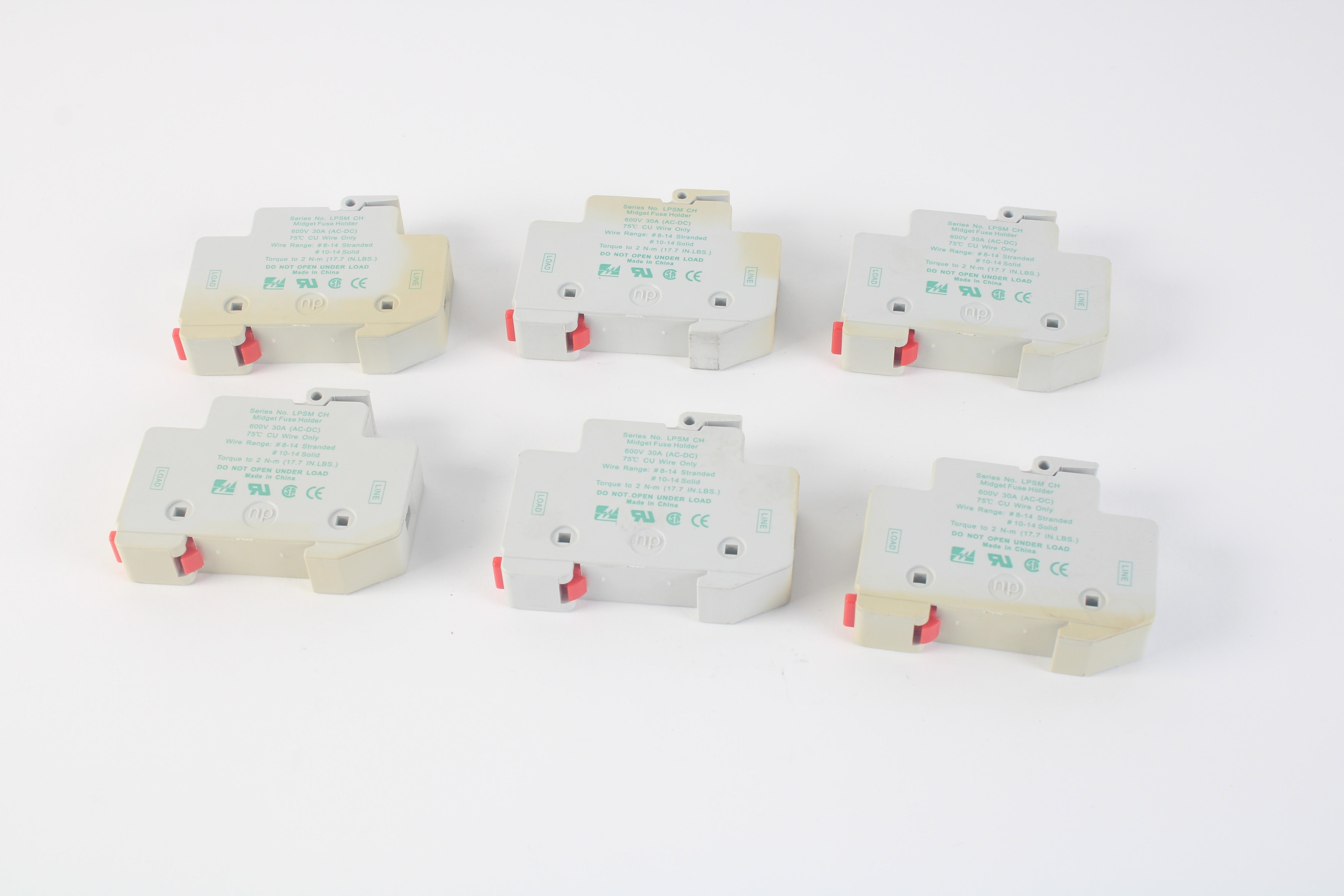 Littlefuse LPSM-CH 600V, 30A Power-Safe Dead-Front Midget Fuse Holder ...