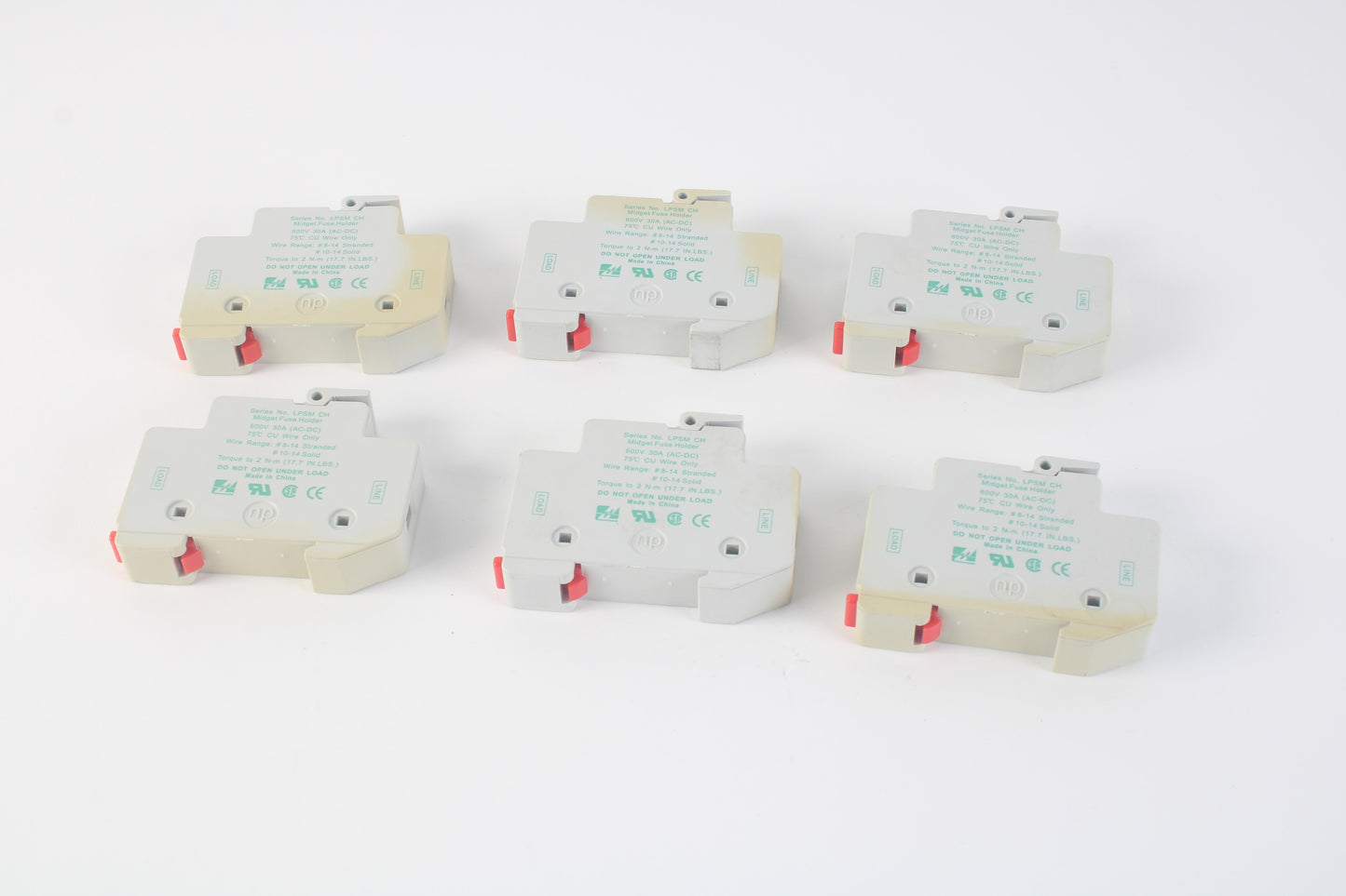 Littlefuse LPSM-CH 600V, 30A Power-Safe Dead-Front Midget Fuse Holder ...