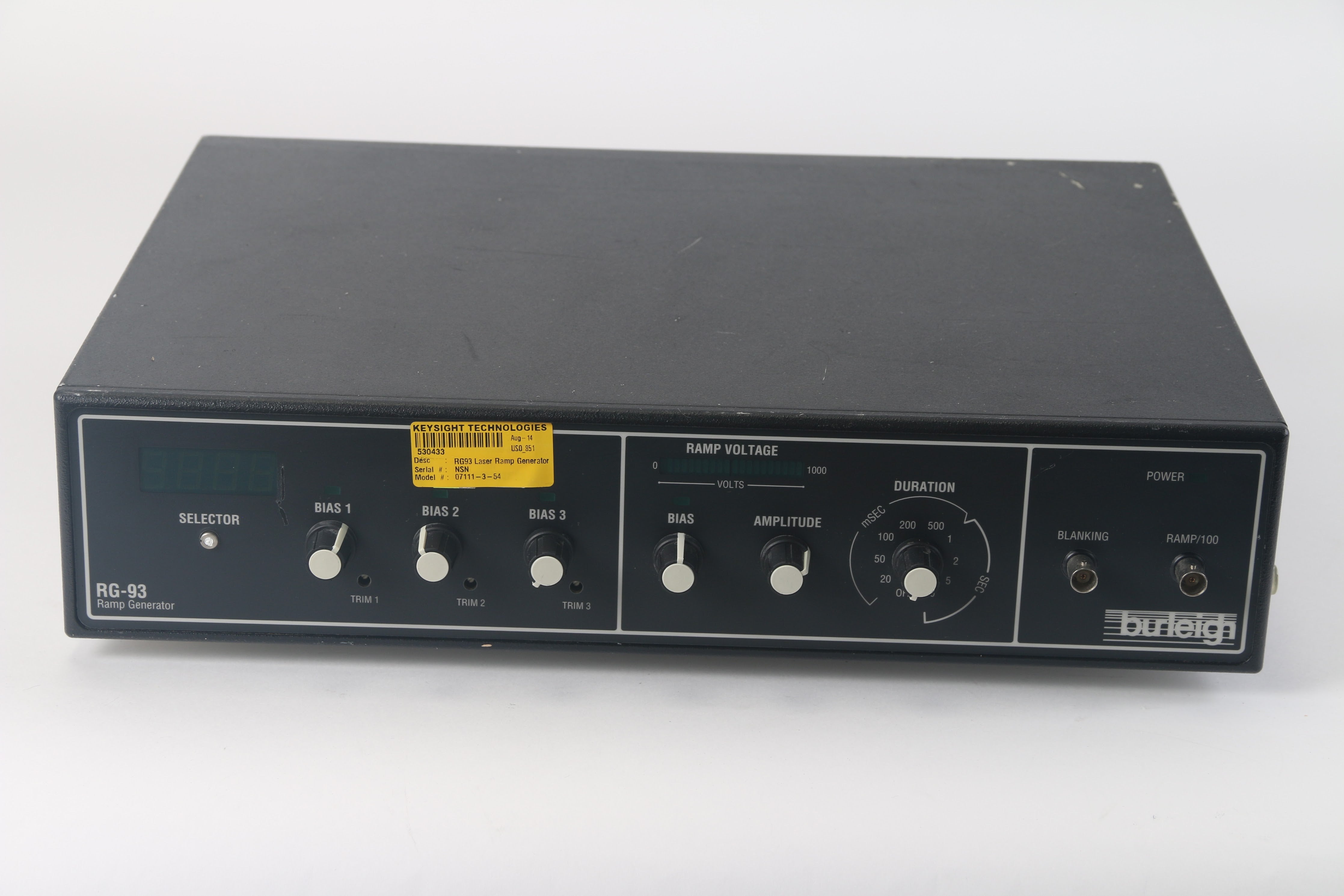 Burleigh RG-93 Ramp Generator Scanning Control 3-Channel - AS IS – NTC Tech