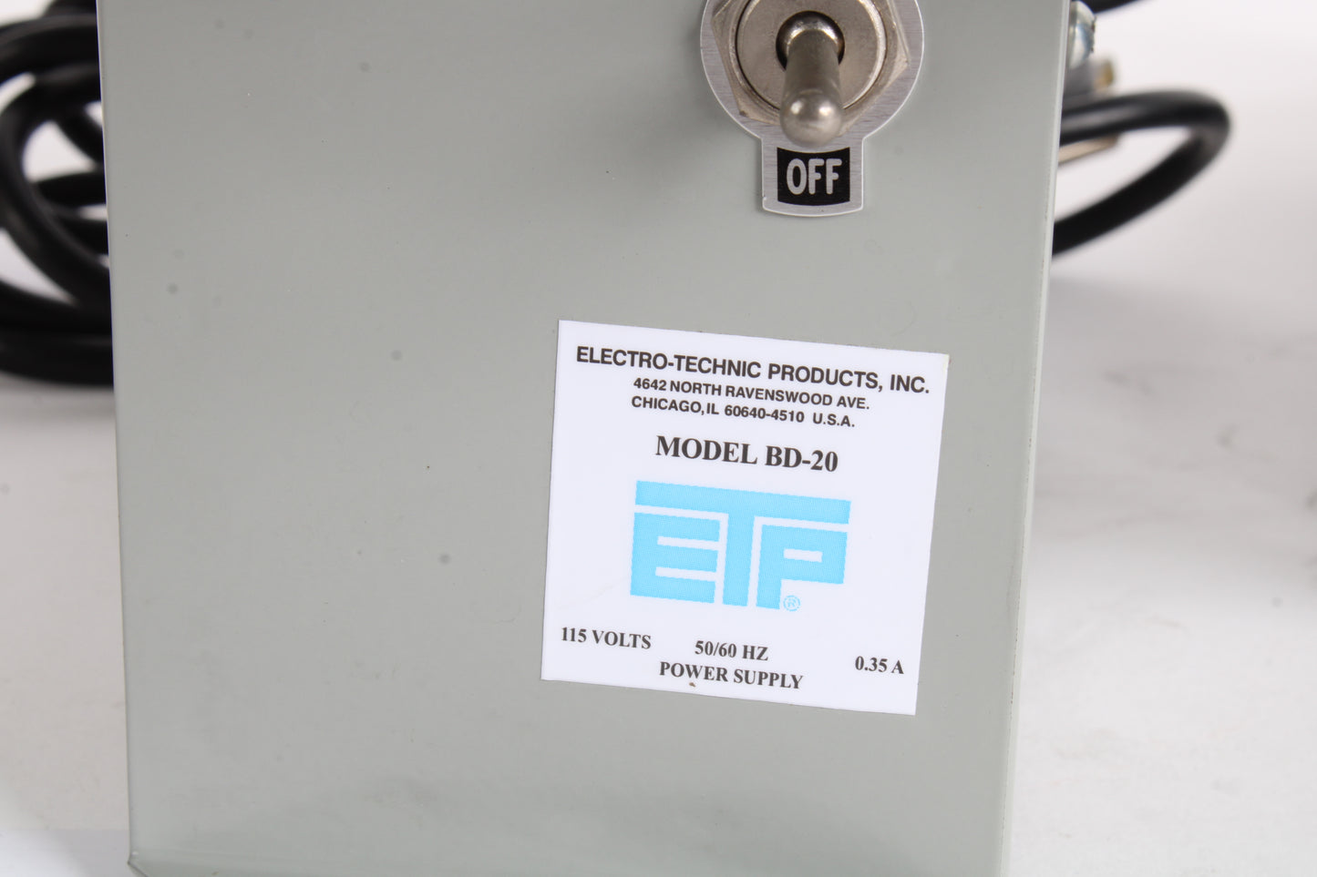 ETP BD-20 High Frequency Generator Power Supply - Fair Condition – NTC Tech