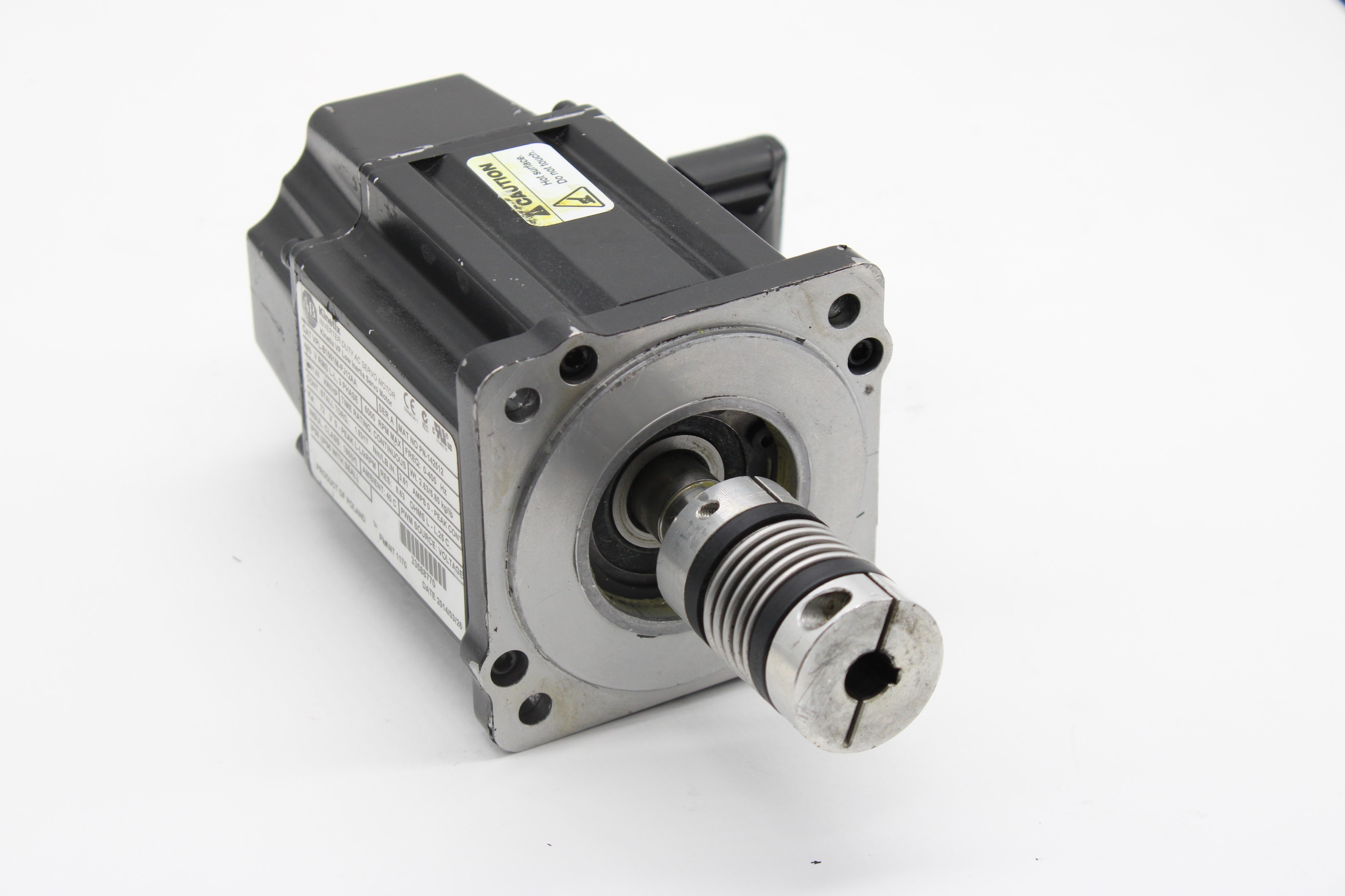 Allen Bradley Kinetix VPL-B1001M-PJ12AA Inverter Duty AC Servo Motor S ...