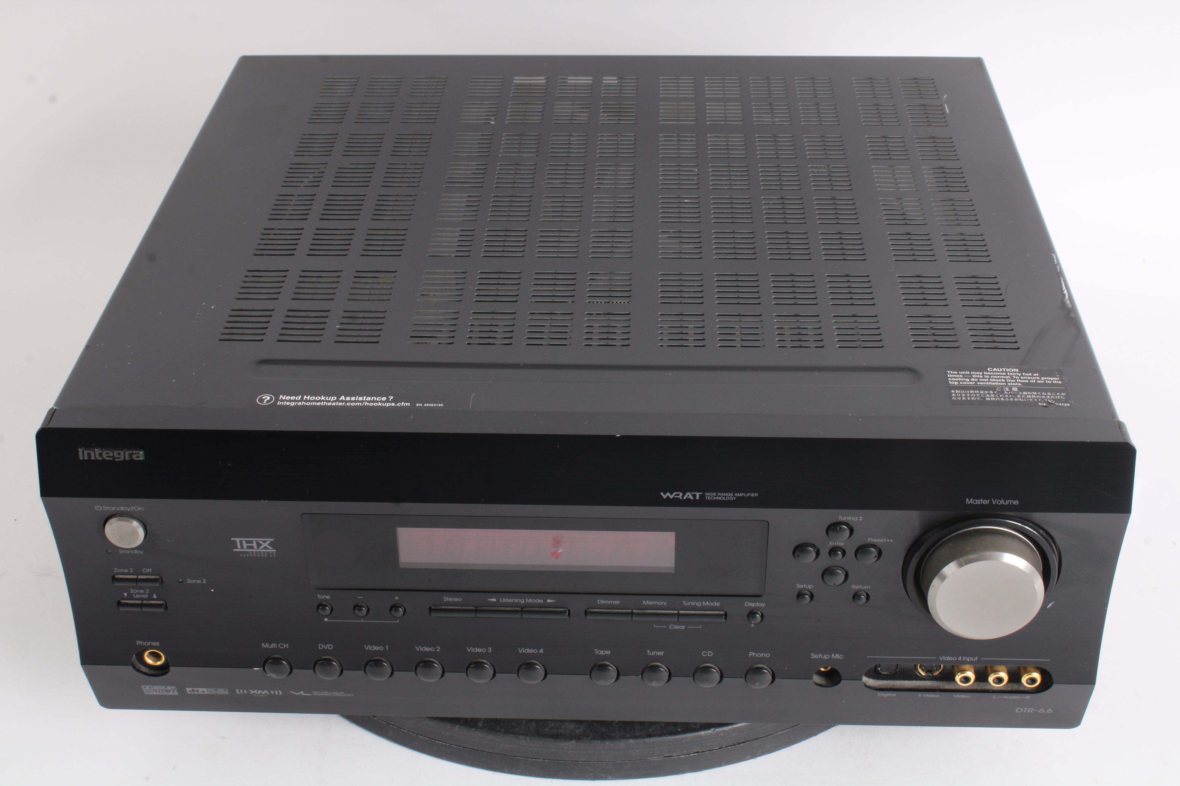 Integra DTR-6.6 A/V Home Theater Surround Sound Receiver Amplifier ...