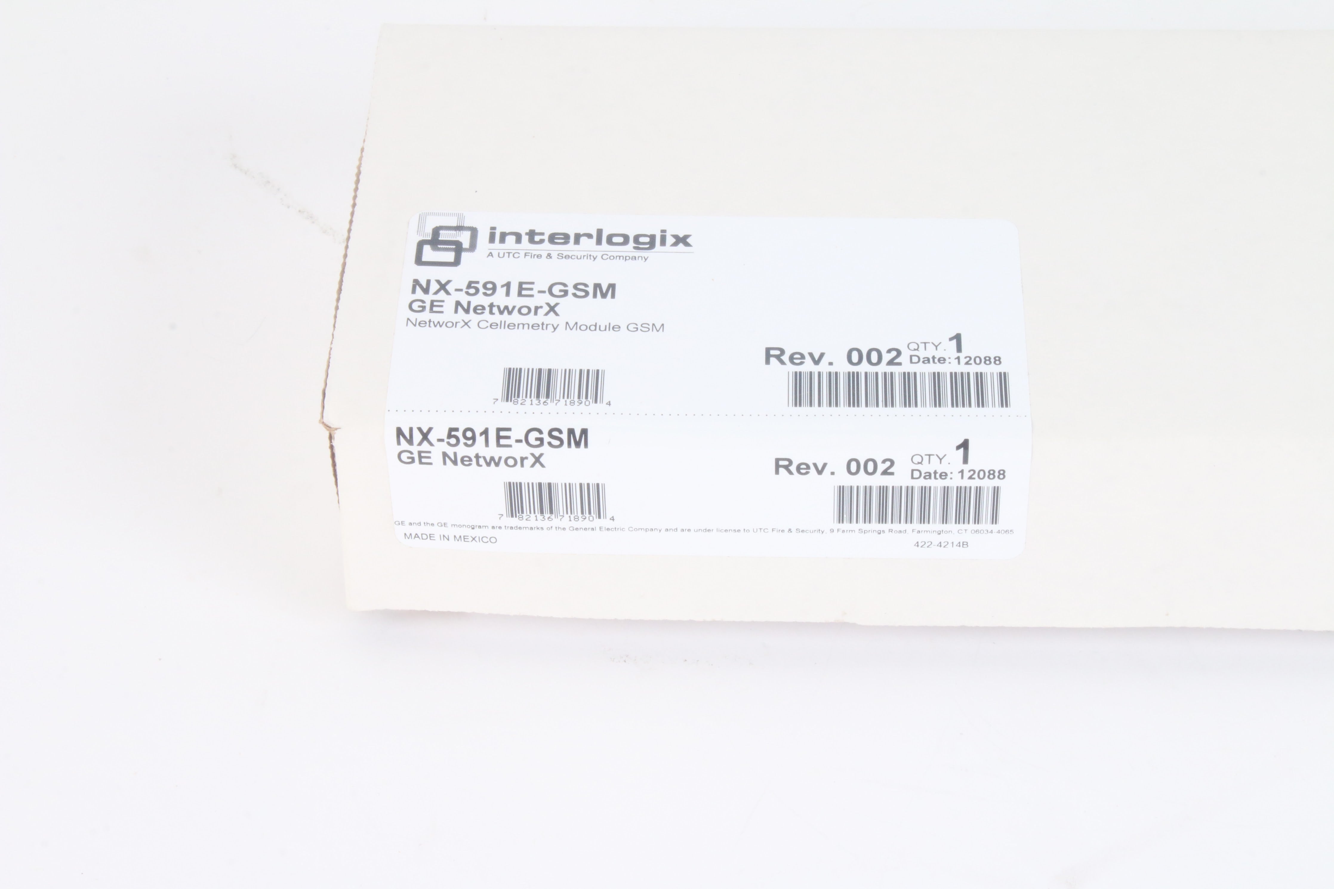 Interlogix NX-591E-GSM GE NetworX Cellemetry Module GSM - New – NTC Tech