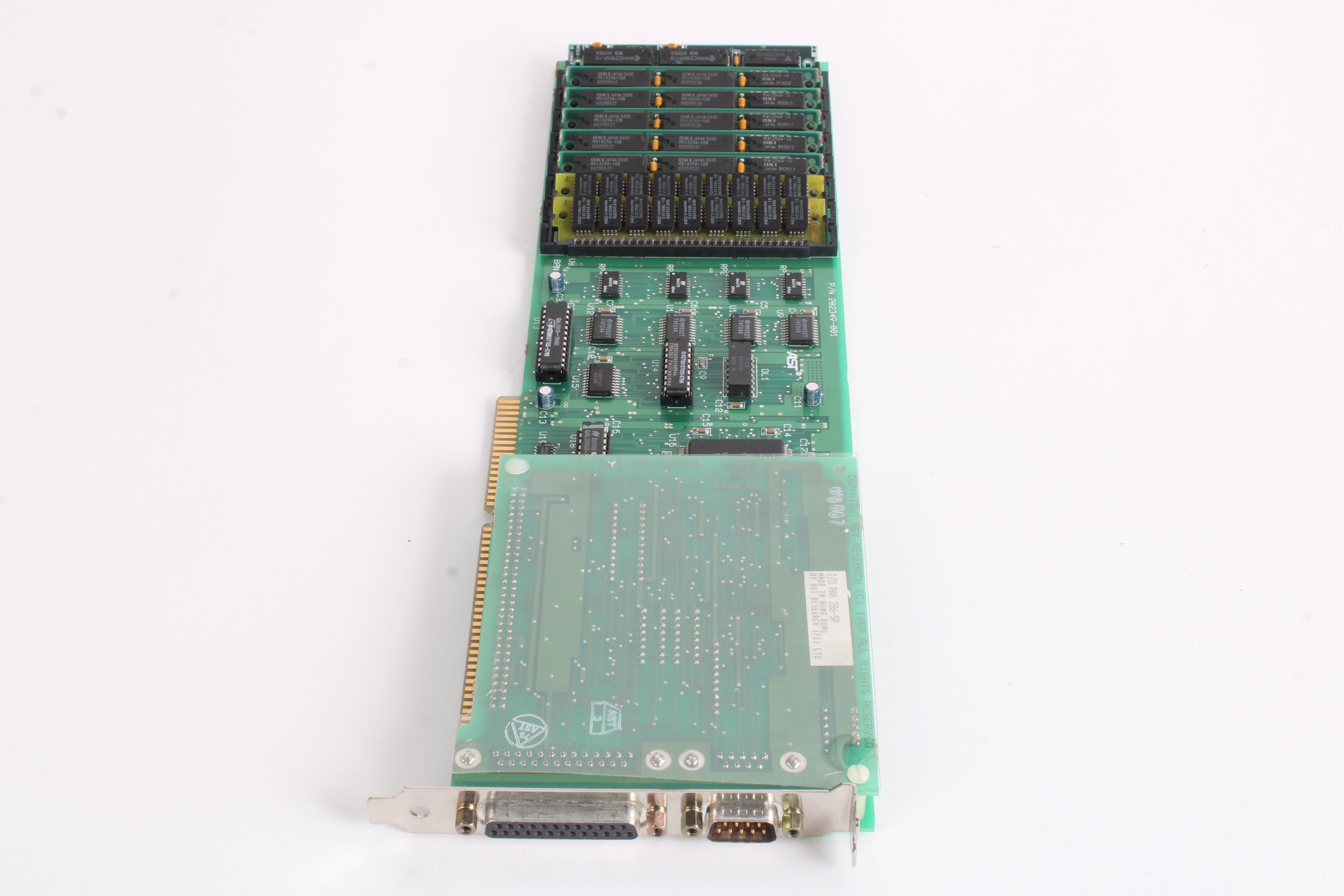 AST Research 202349-301 Memory Expansion Board w/ AST 202268-302 I/O C ...