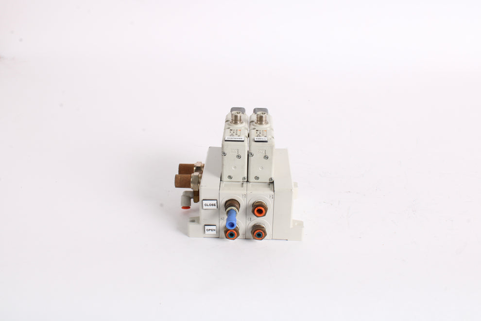 SMC 2x EVS1-01-FG-S-3ZRM0 Solenoid Valve With SMC Manifold – NTC Tech