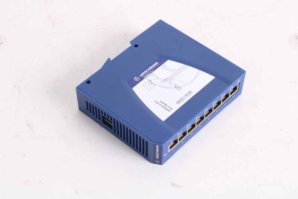 Hirschmann Spider II 8TX PoE Rail Switch 24V – NTC Tech