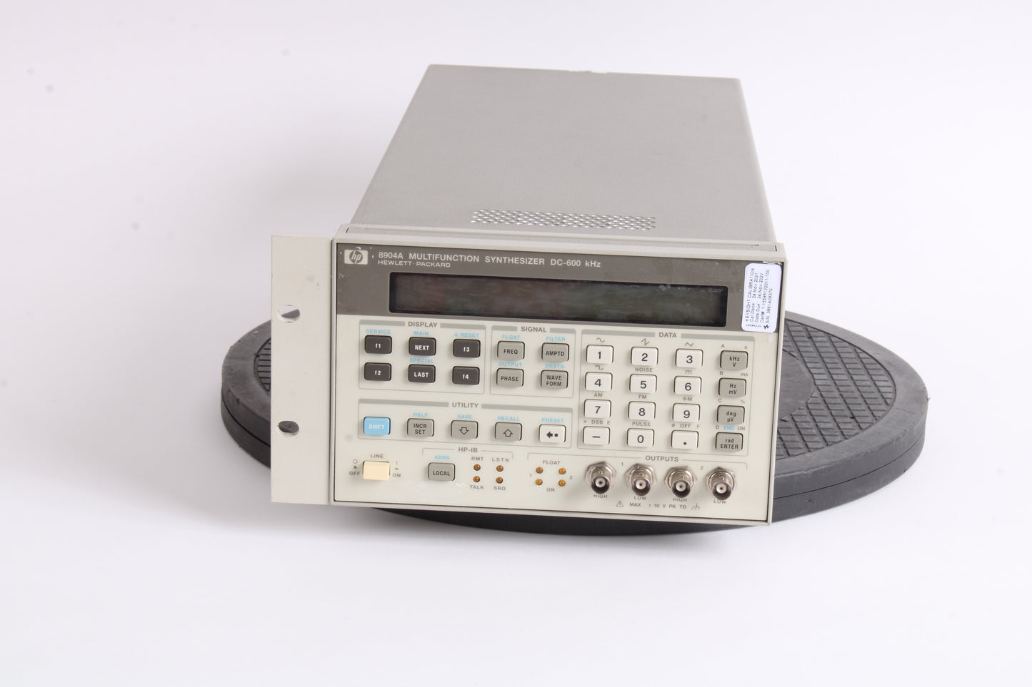 Hewlett Packard 8904A Multifunction Synthesizer DC-600KHz OPT 001, 002 – NTC Tech