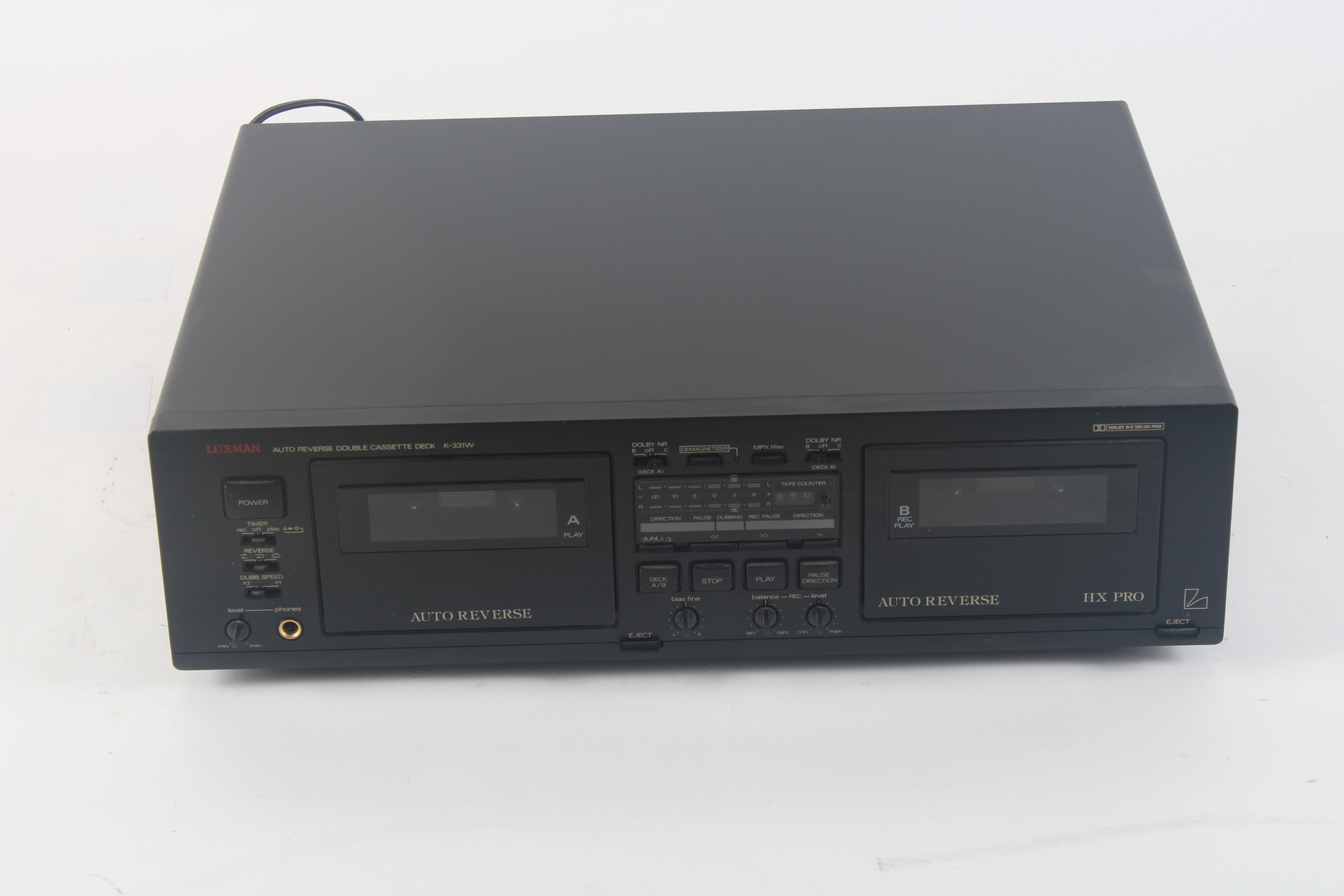 Luxman K-331W Auto Reverse Double Cassette Deck – NTC Tech
