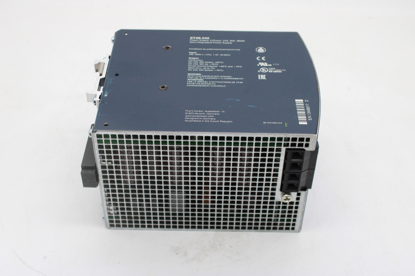 Puls Hilmot Dimension XT40.242 Power Supply 3 phase 24V 40A 960W Semi ...