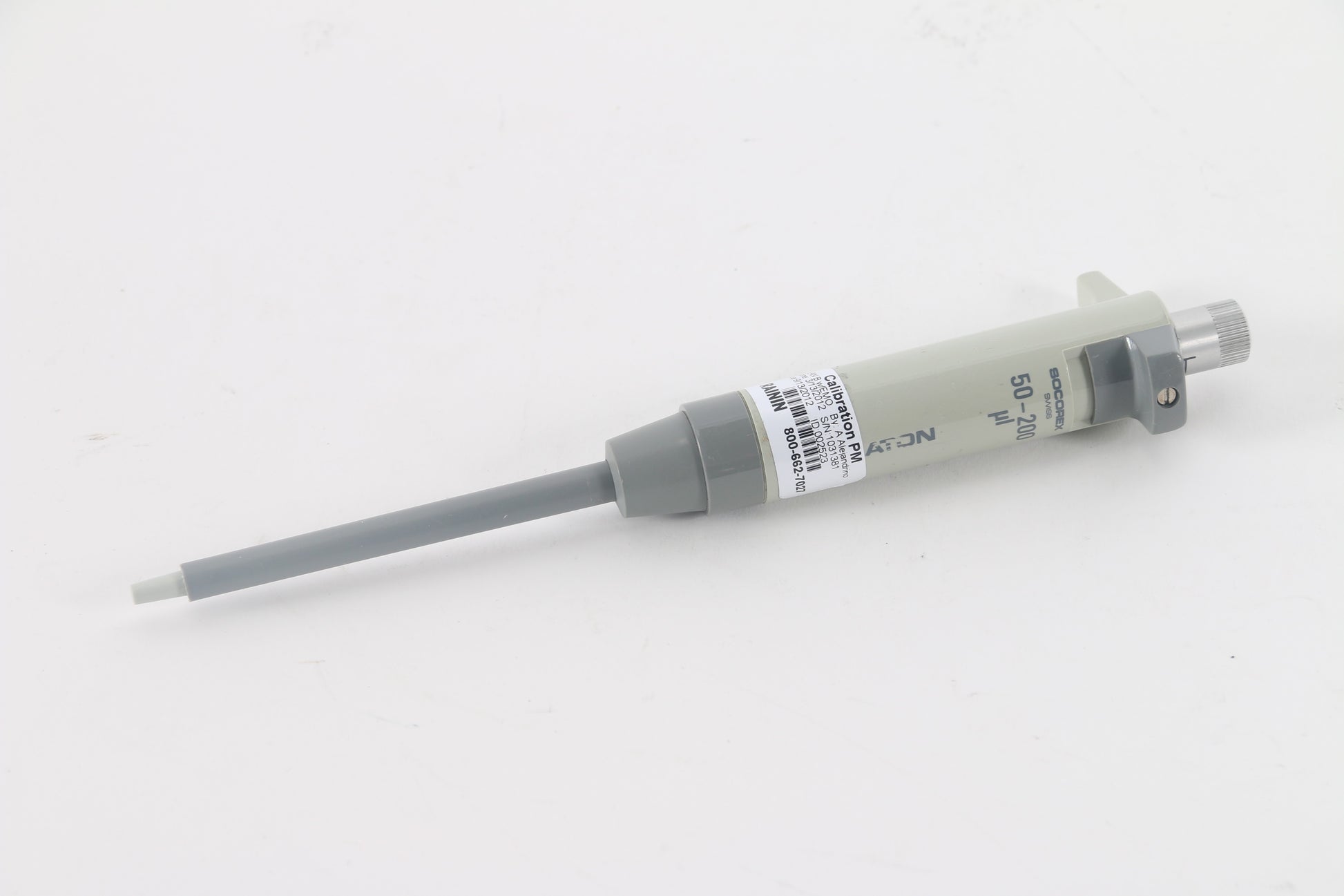 Wheaton Socorex Swiss 50-200uL Pipette Single Channel Pipettor / Lab E ...