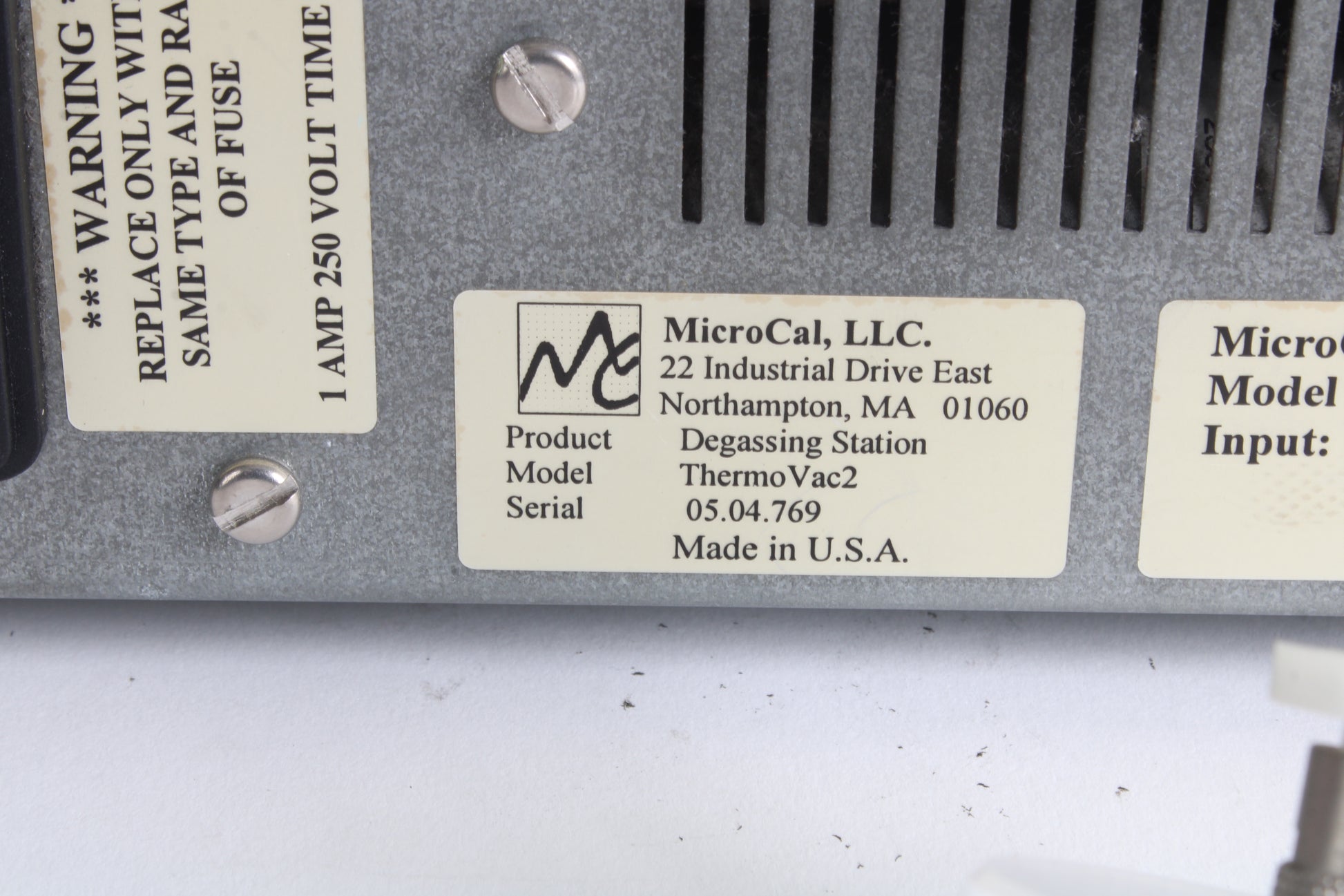 MicroCal ThermoVac2 Sample Degassing & Thermostat Station – NTC Tech