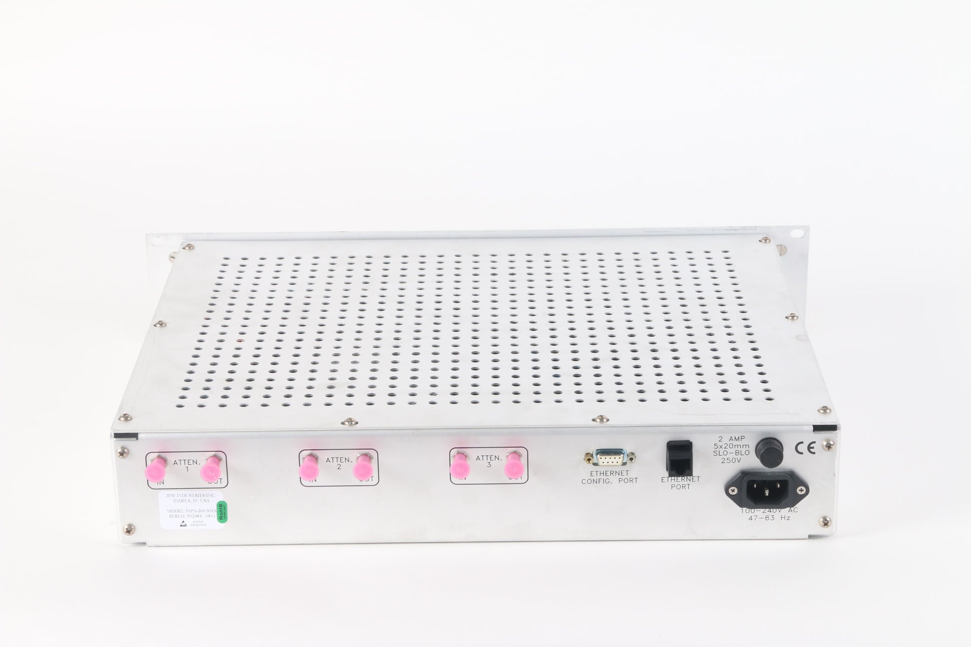 JFW Industries 50PA-266 SMA 3-Channel Programmable RF Attenuator 2-6GH – NTC Tech