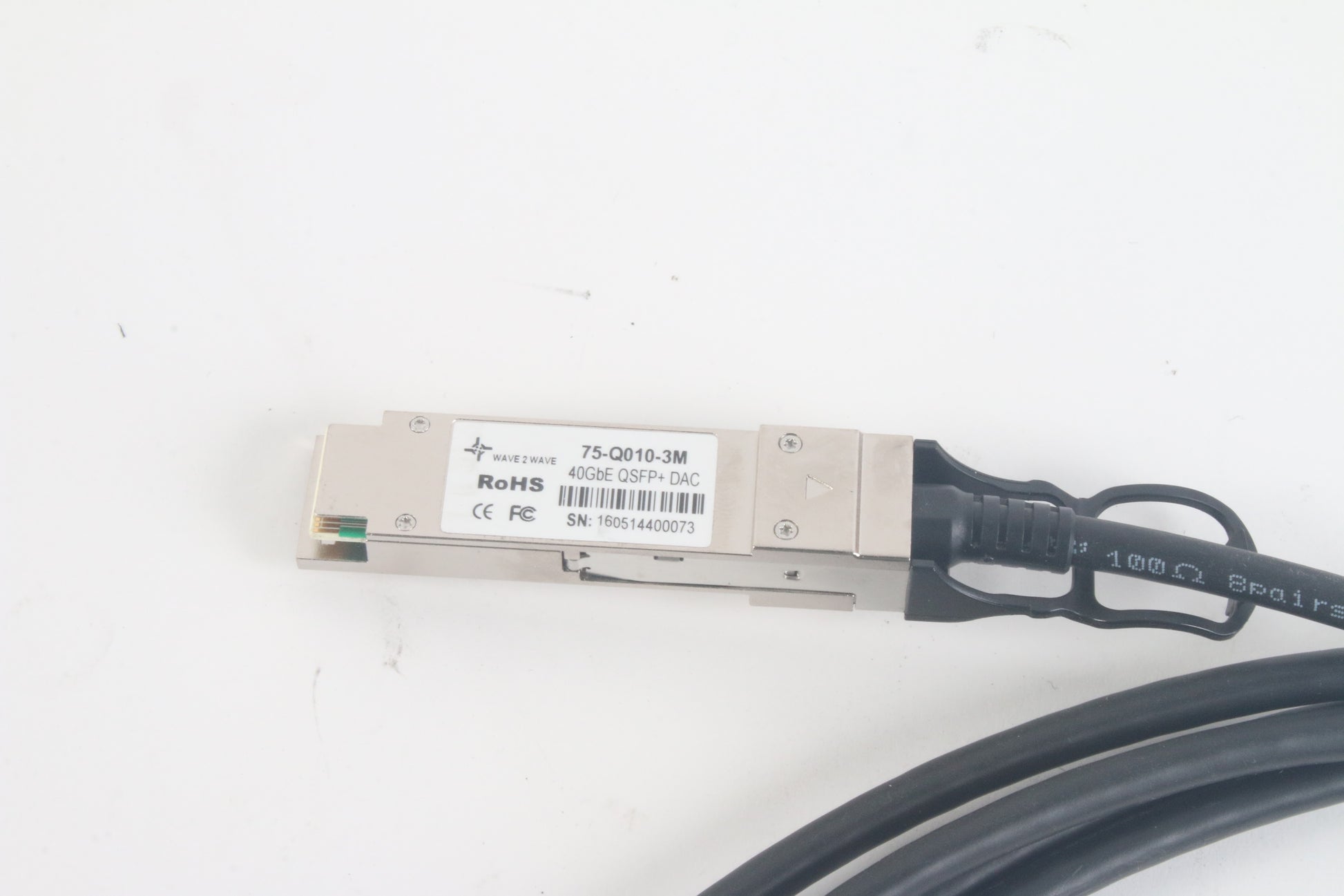 Copper DAC 75-Q010-3M 40GbE QSFP+DAC Wave 2 Wave Cable – NTC Tech