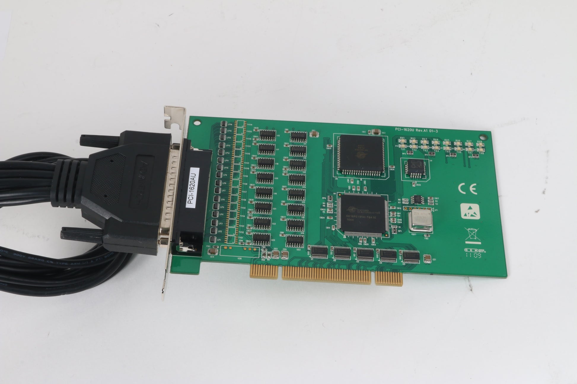 Advantech 8-Port RS-232 UNI PCI COMM Card PCI-1620AU – NTC Tech