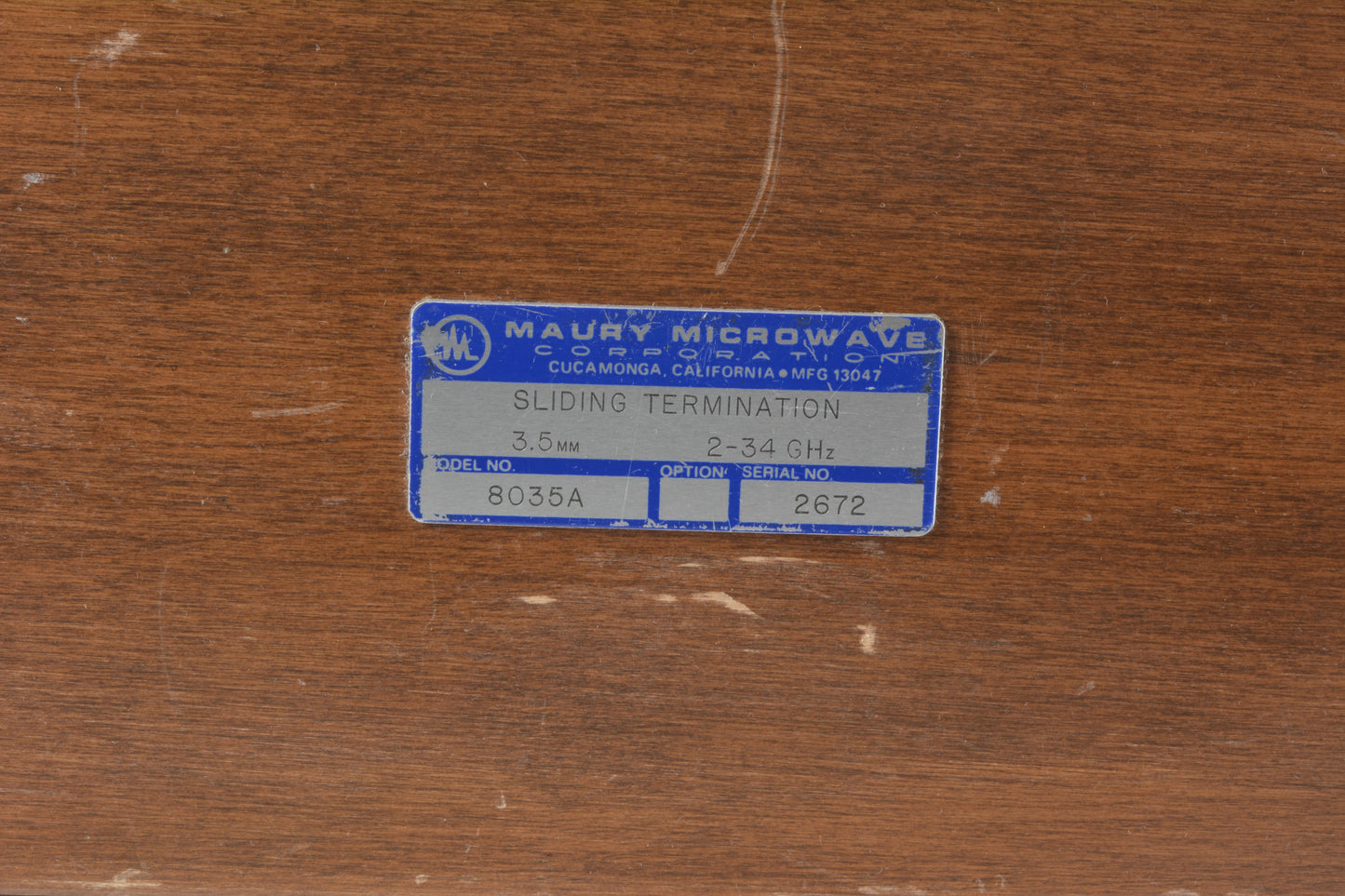 Maury Microwave 8035A Sliding Termination – NTC Tech