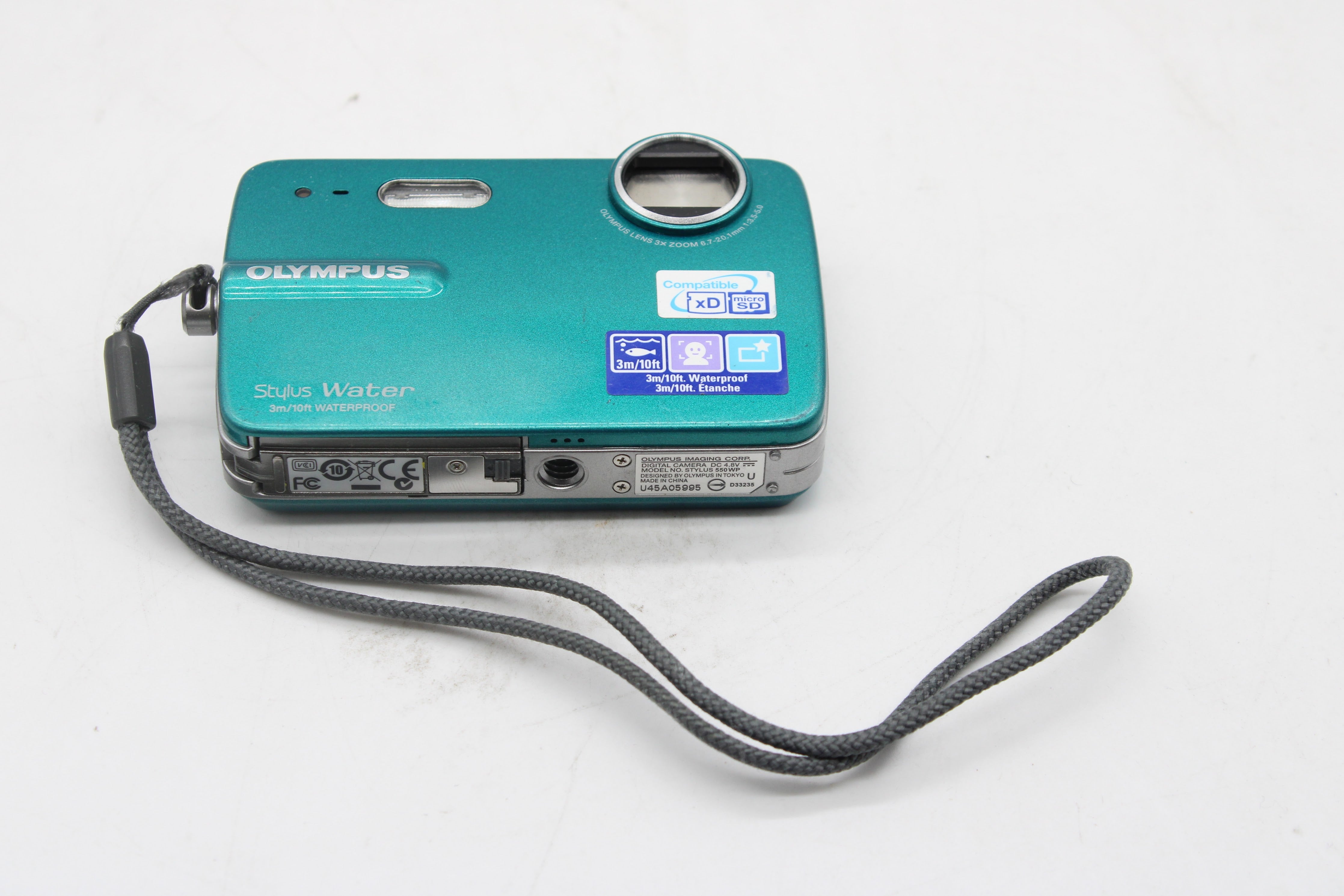 Olympus Stylus 550WP Camera 3m/10ft Waterproof Digital Camera 3x Optic ...