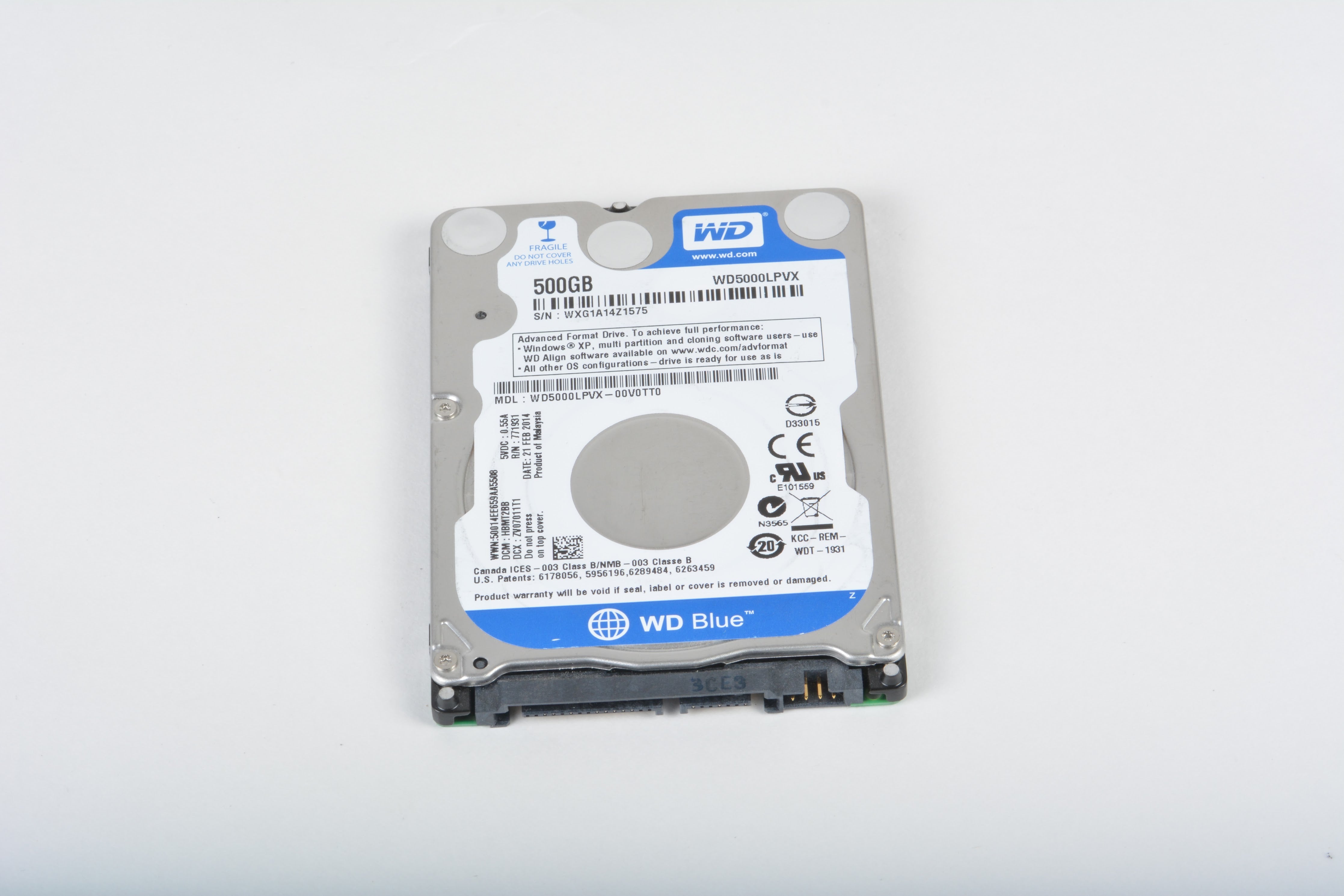 Western Digital WD WD5000LPVX 2.5 Inch/ 500GB HDD – NTC Tech