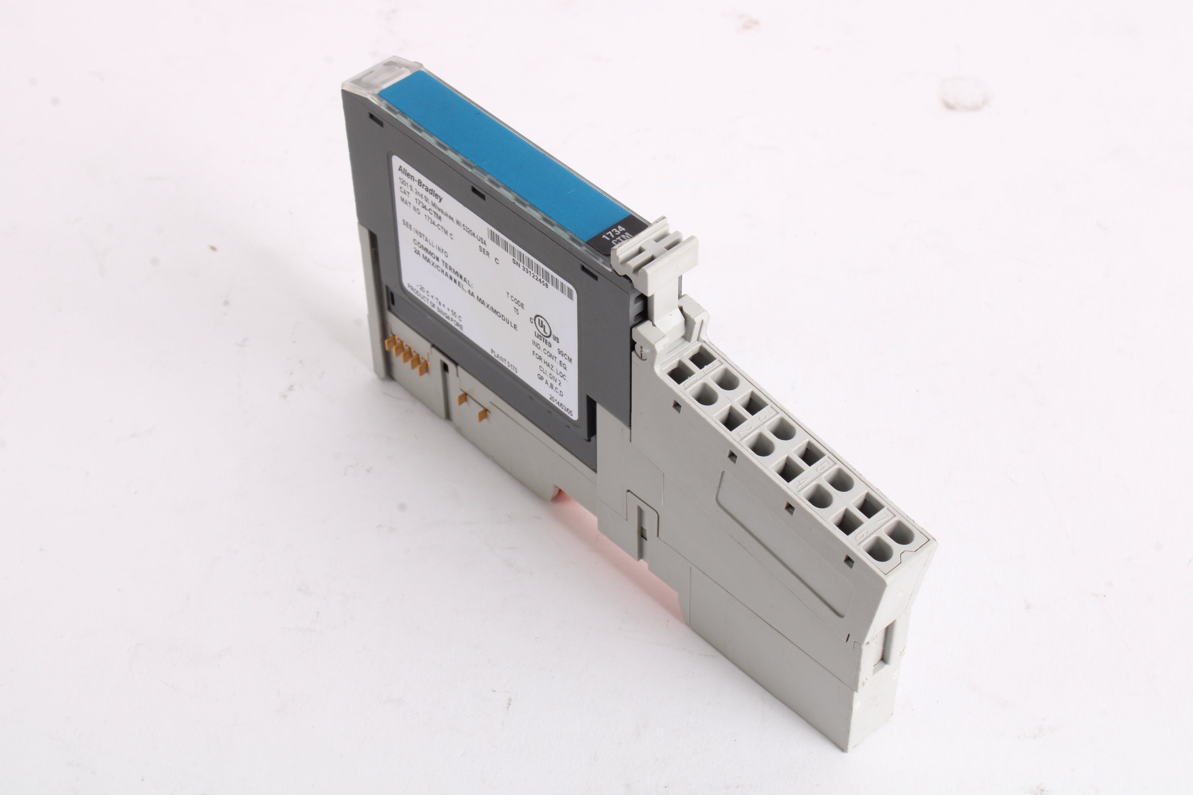 Allen Bradley 1734-CTM Ser C POINT I/O Common Terminal Module + 1734-M ...