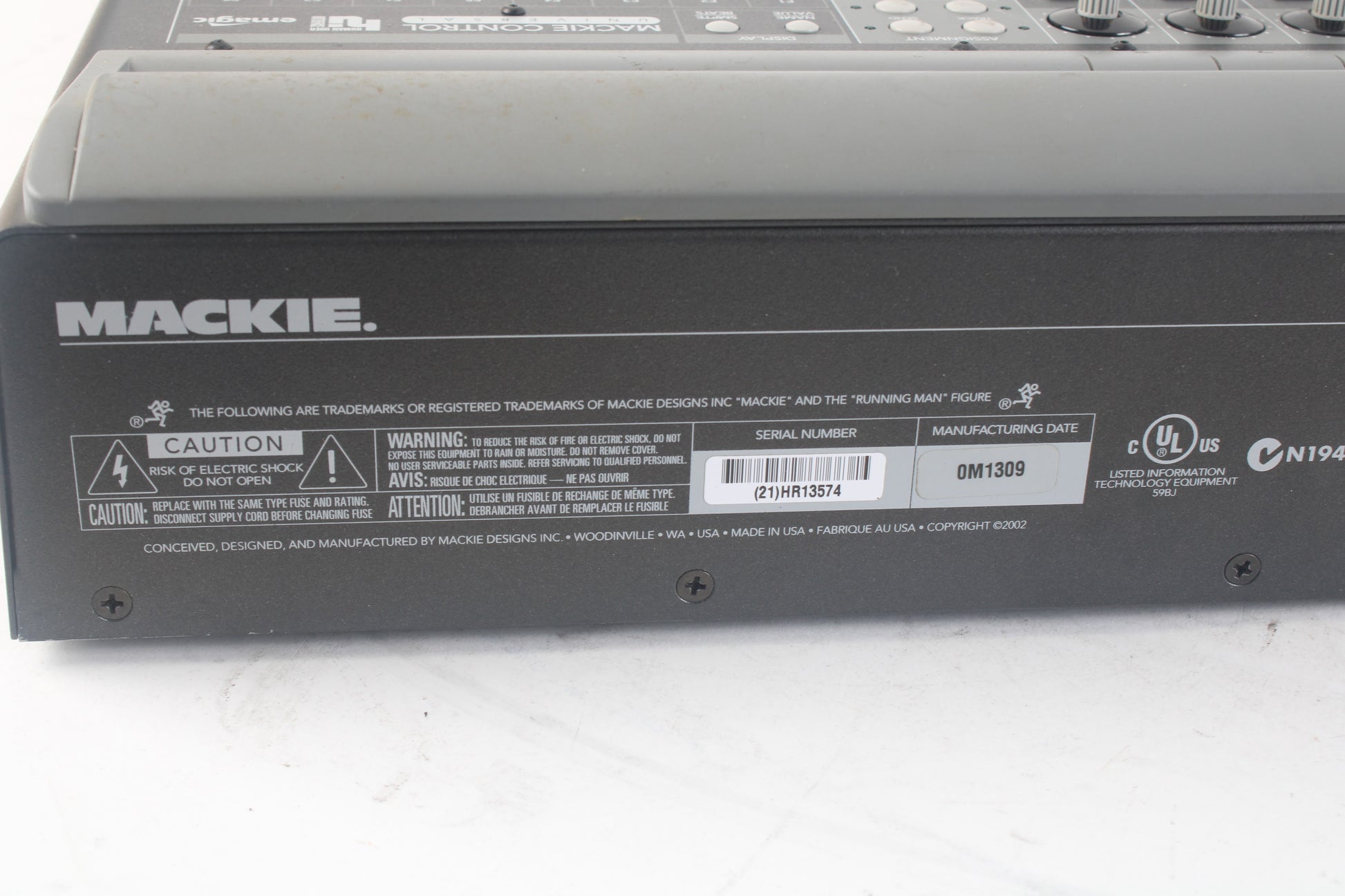 Mackie Control Universal 8-Channel DAW Master Control Surface Mixer ...