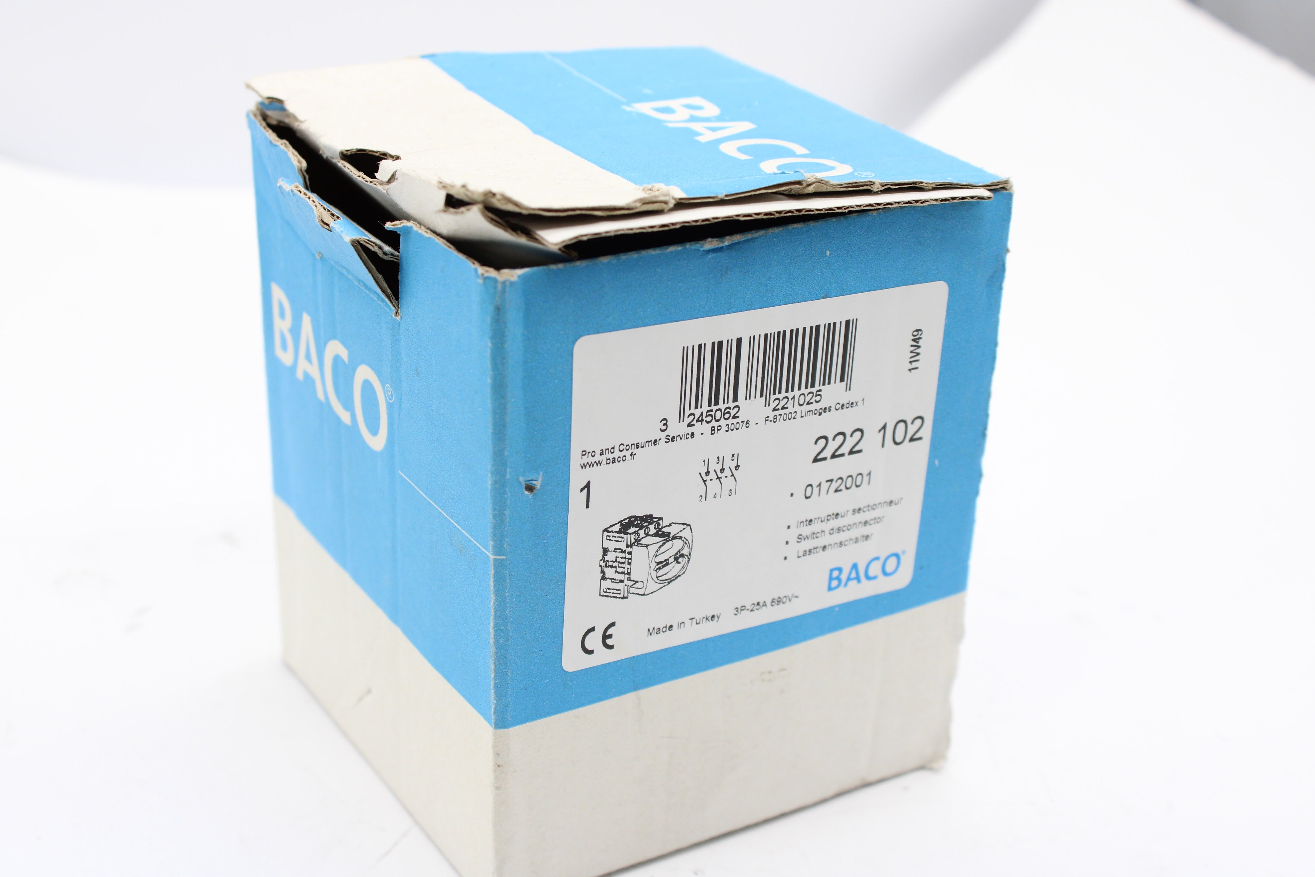 Baco 222102 3-pole Circuit Breaker 3245062221025 – NTC Tech