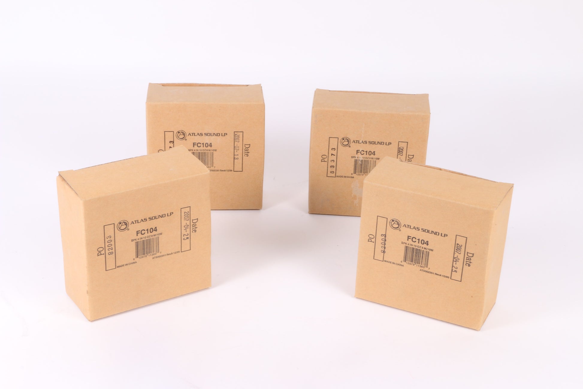 Lot of 4 NEW Atlas Sound LP FC104 Speakers – NTC Tech