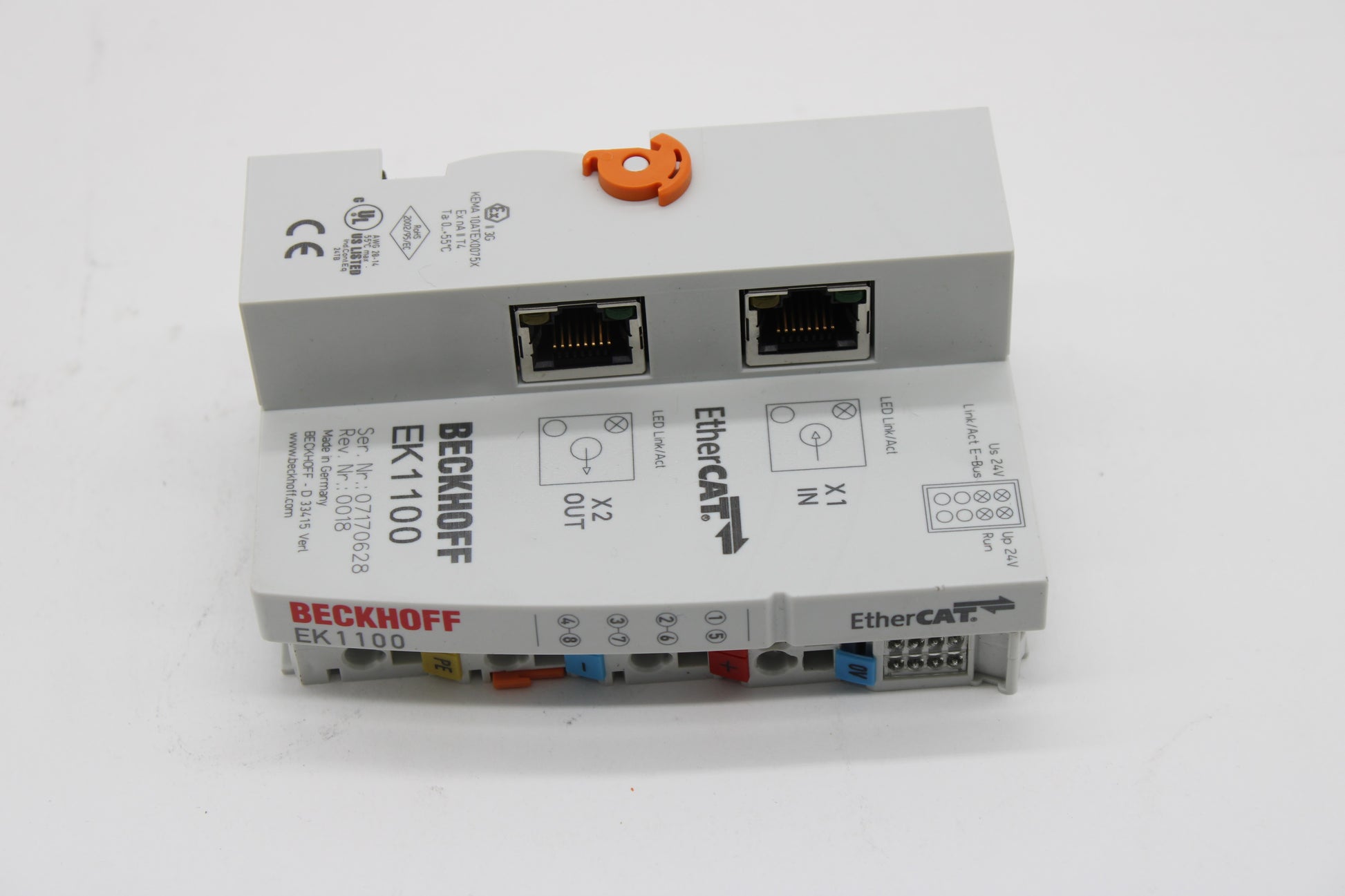 Beckhoff Ek1100 EtherCAT Coupler Interface Module – NTC Tech