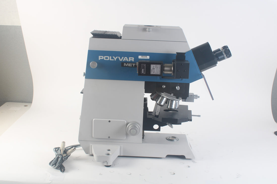 Reichert Jung Polyvar Met 300602 Microscope W/ Objectives and Accessor ...