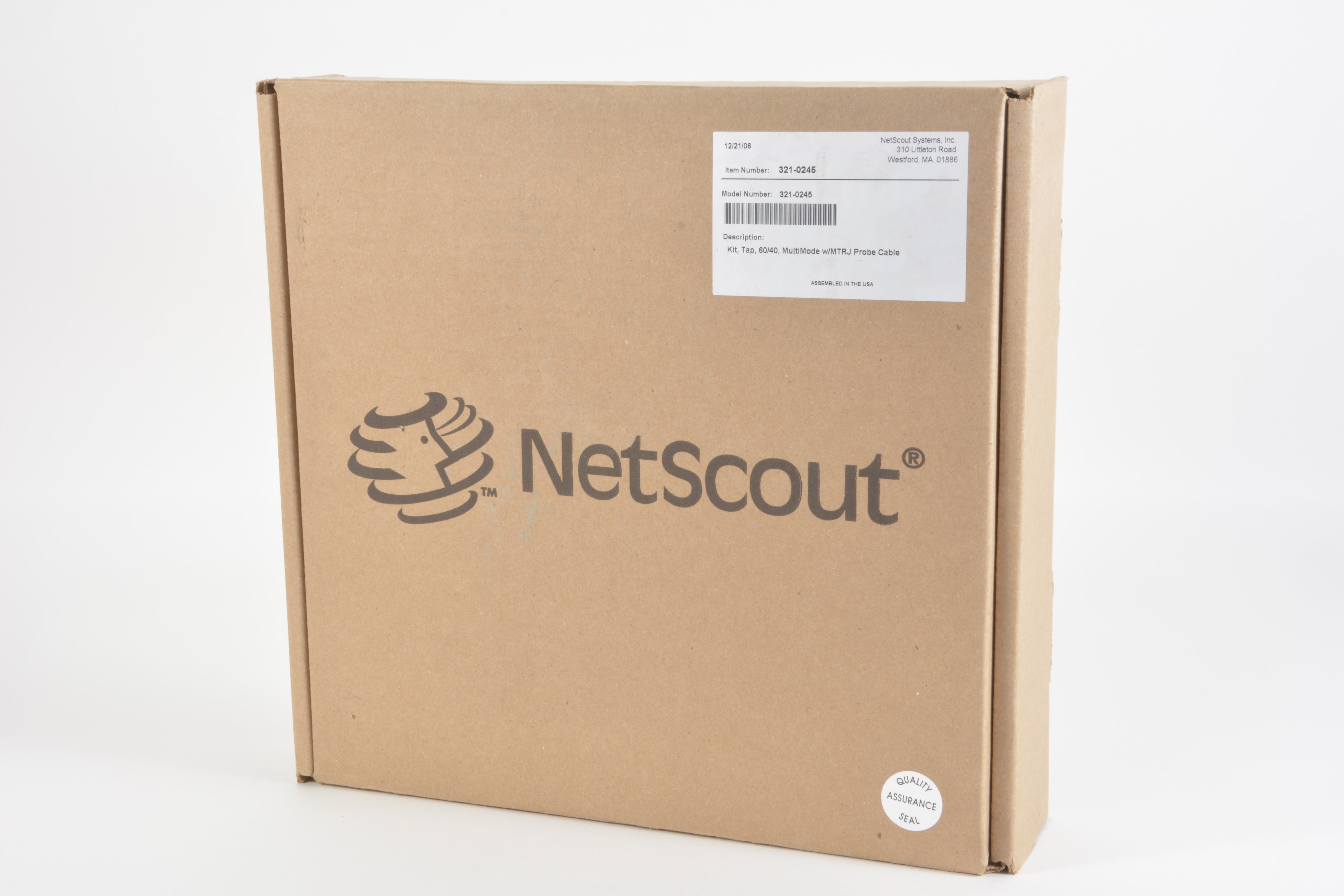 1x New! NetScout 321-0245 Kit Tap 60/40 W/MTRJ MultiMode Cable – NTC Tech