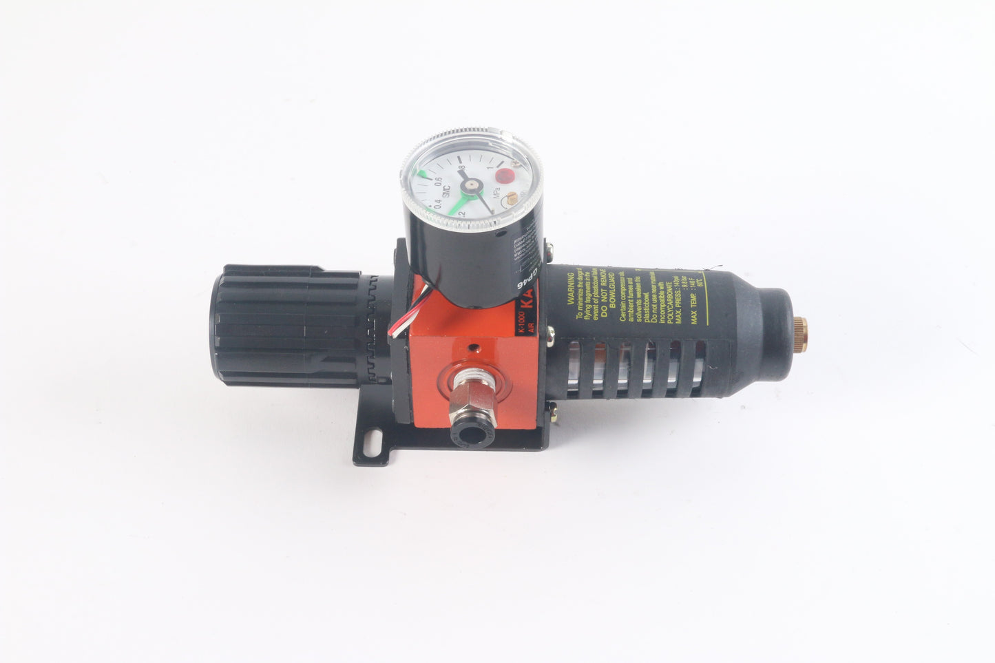 KASO K-1000 Filter Regulator W/ SMC GP46 Pressure Gauge with Switch ...