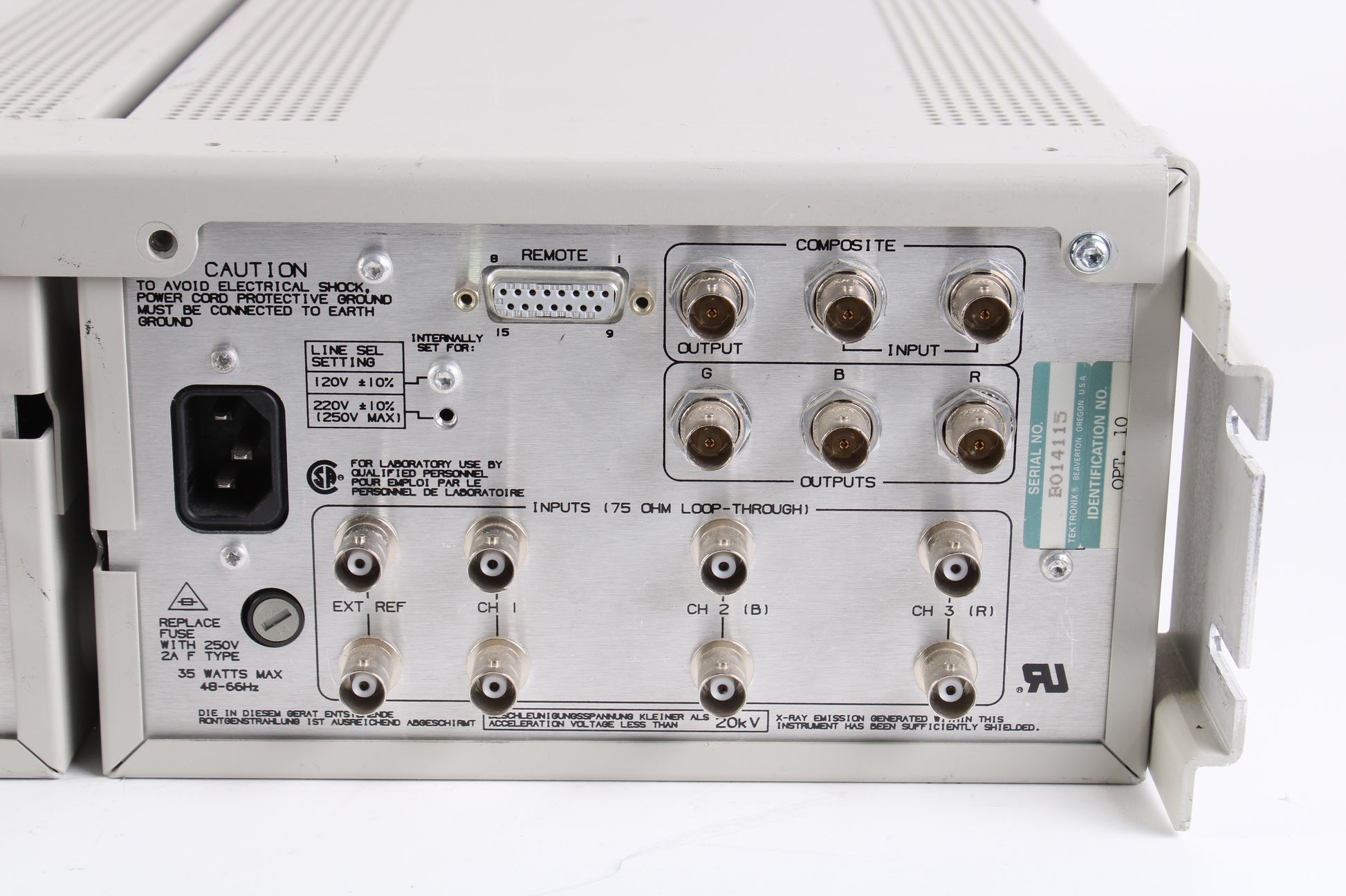 Tektronix Wfm 300a Component Composite Waveform Monitor Wfm 601m Seria Ntc Tech