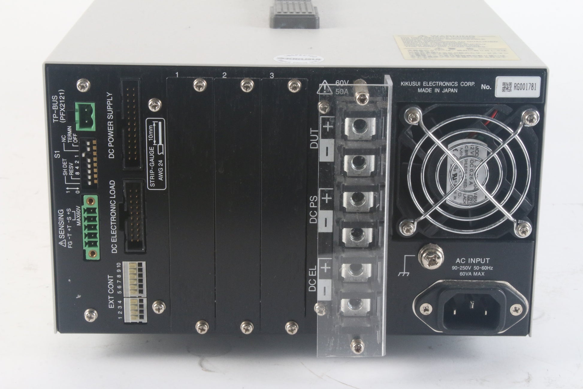 Kikusui PFX2511 High Performance Charge/Discharge System Controller 60 ...