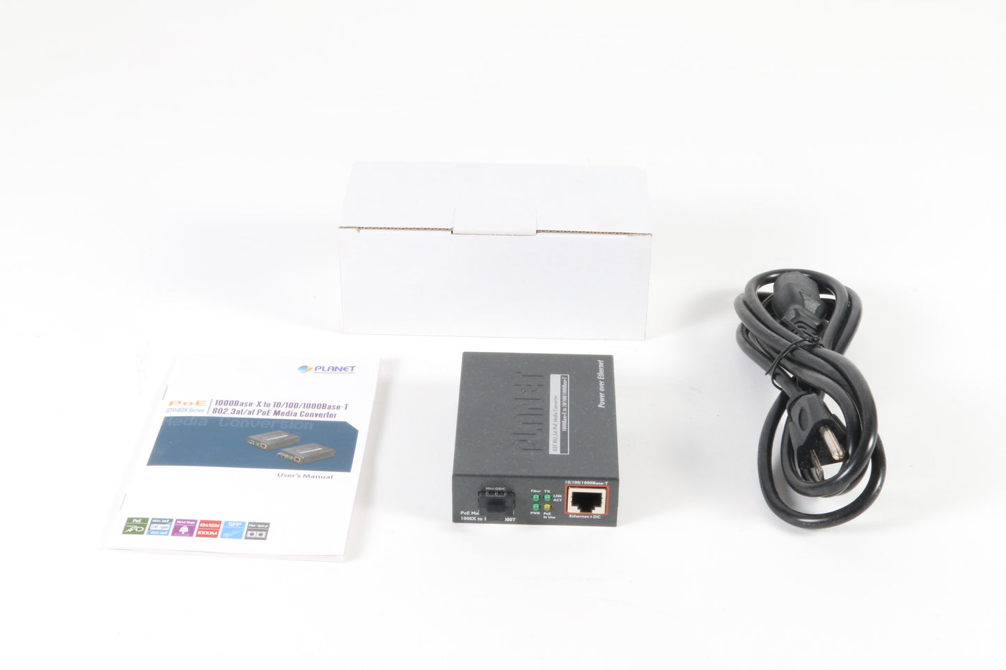 Planet GTP-805A 1000Base-X to 10/100/1000Base-T 802.3at/Af PoE Media C – NTC Tech