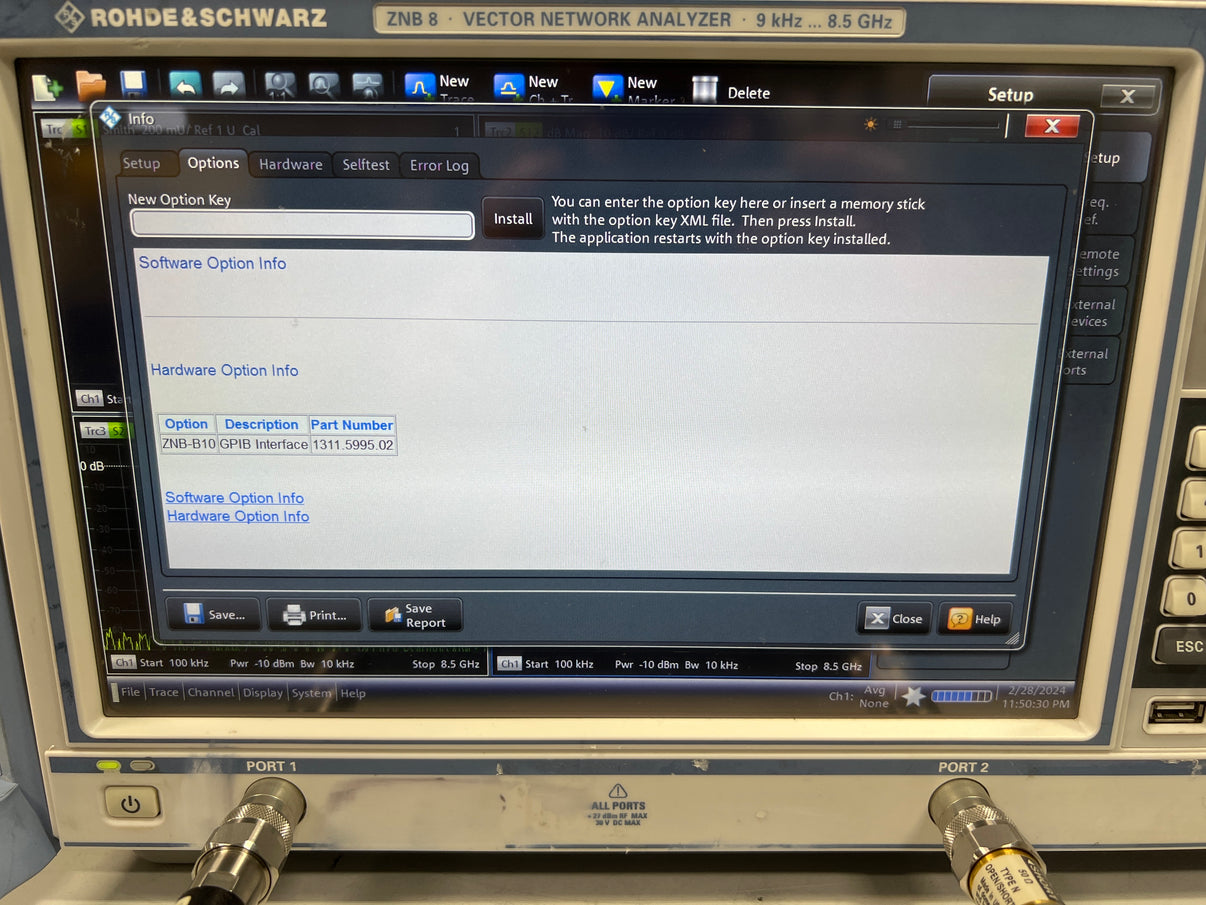 R+S Rohde & Schwarz ZNB 8 Vector Network Analyzer 9kHz-8.5Ghz, GPIB, Z – NTC Tech