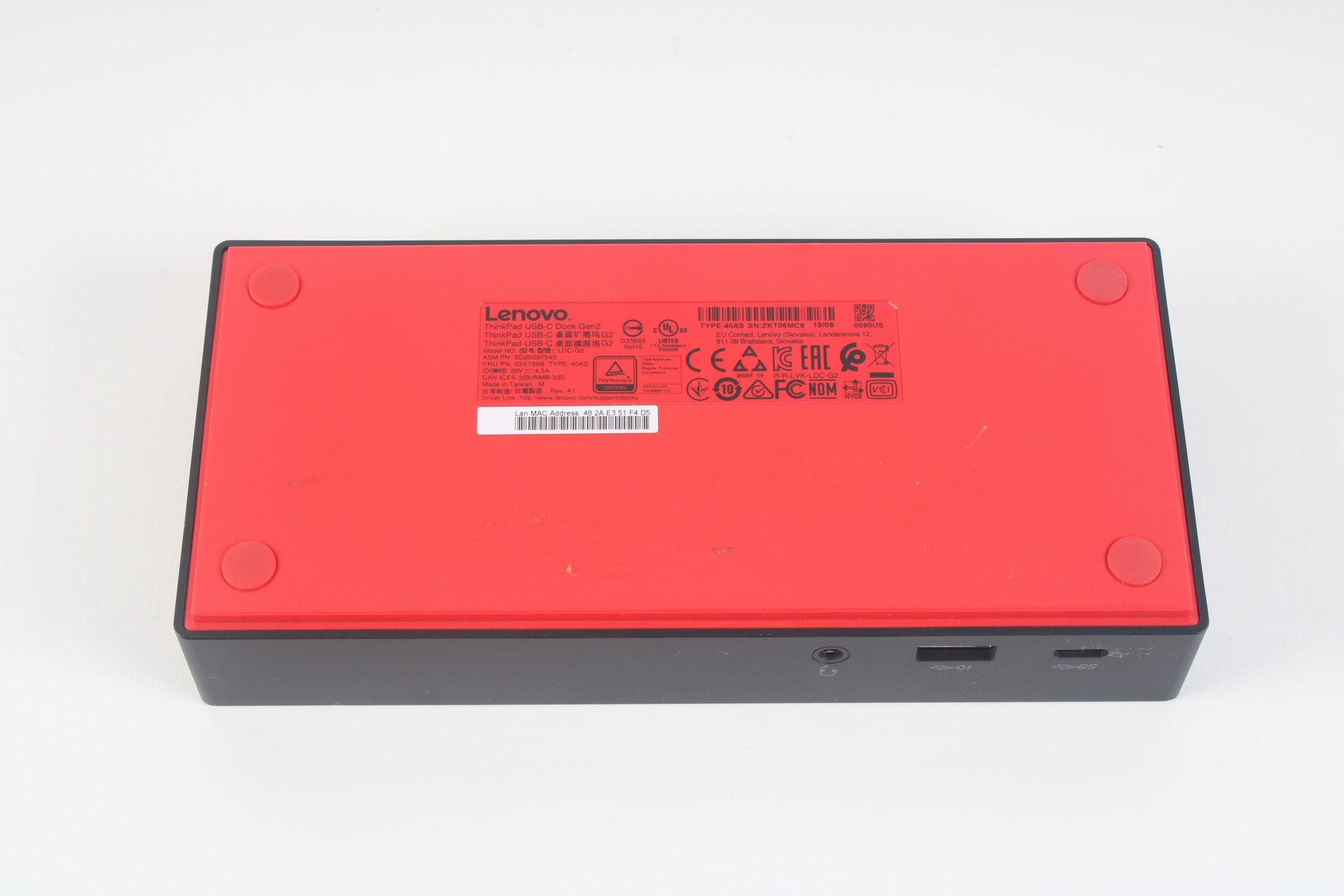 Lenovo ThinkPad LDC-G2 USB-C Dock Station Gen 2 40AS – NTC Tech