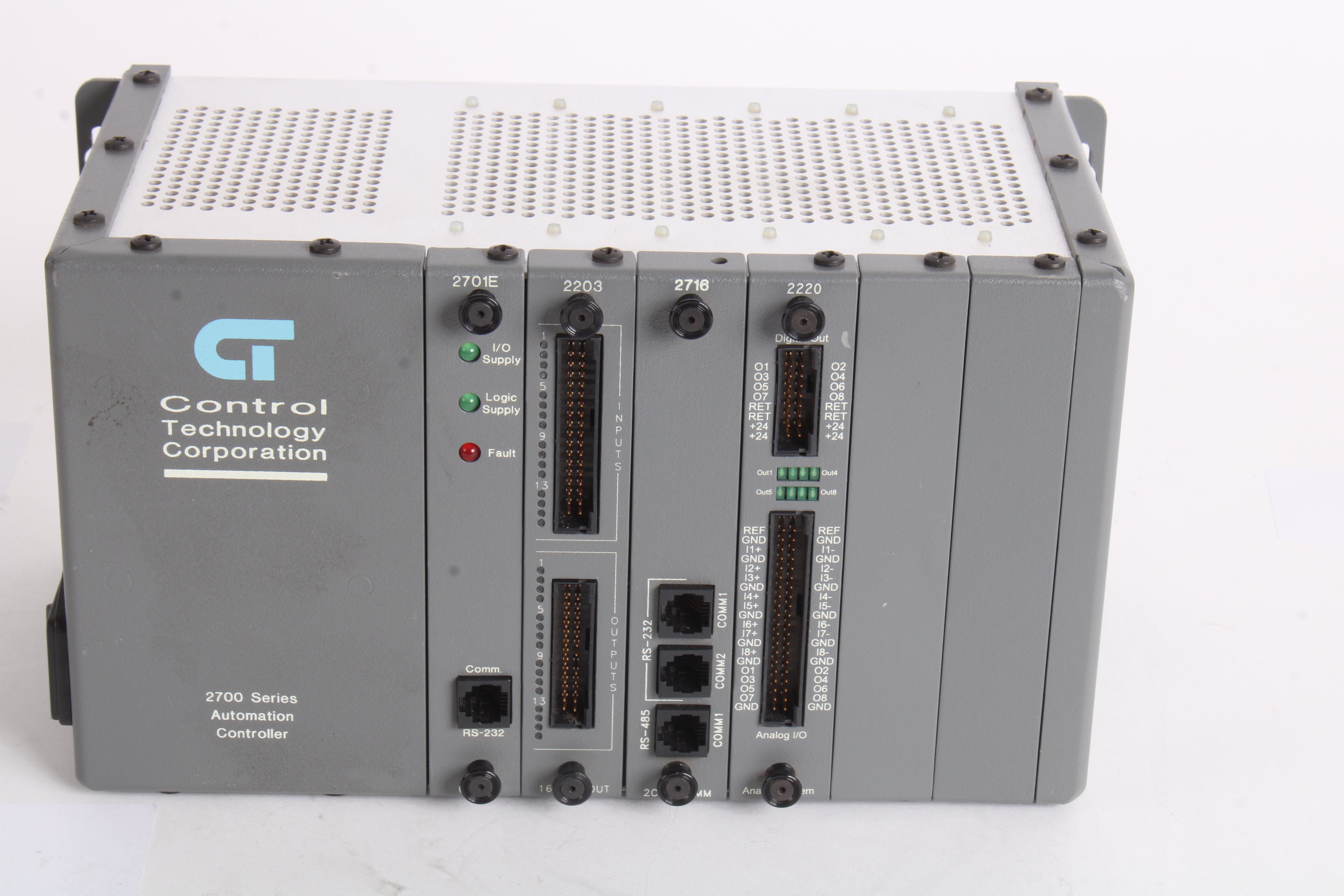 CTC Control 2700-5 Controller W/ 2701E CPU, 2203 16 In/16, 2718 2CH, 2 ...
