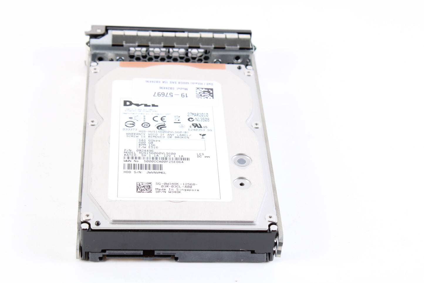 Dell / Hitachi 600GB Hard Drive and Caddy LFF SAS 15K 0B24496 – NTC Tech