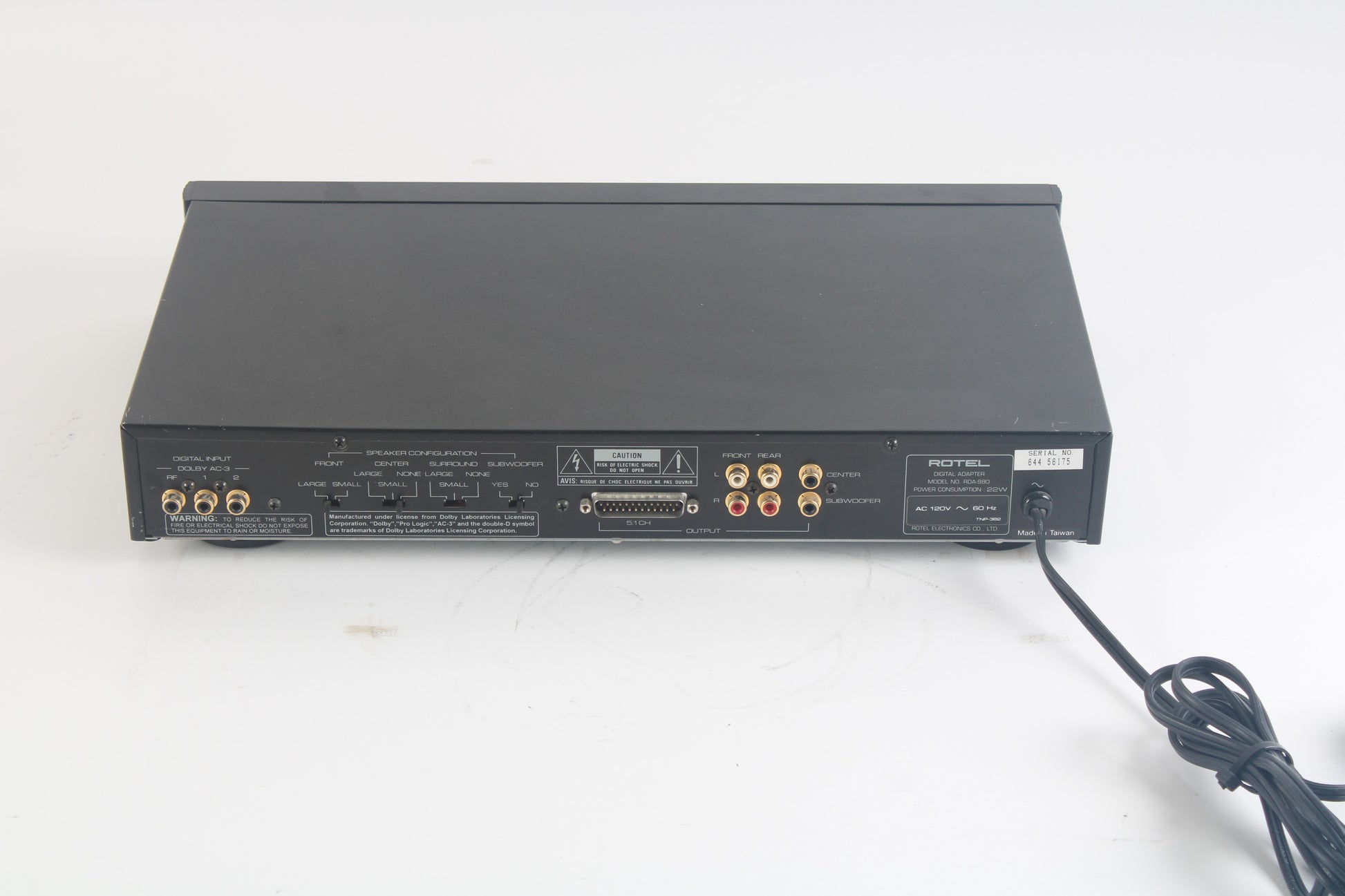 Rotel RDA-980 a/v Digital Sound Surround Processor Adapter Preamplifie ...