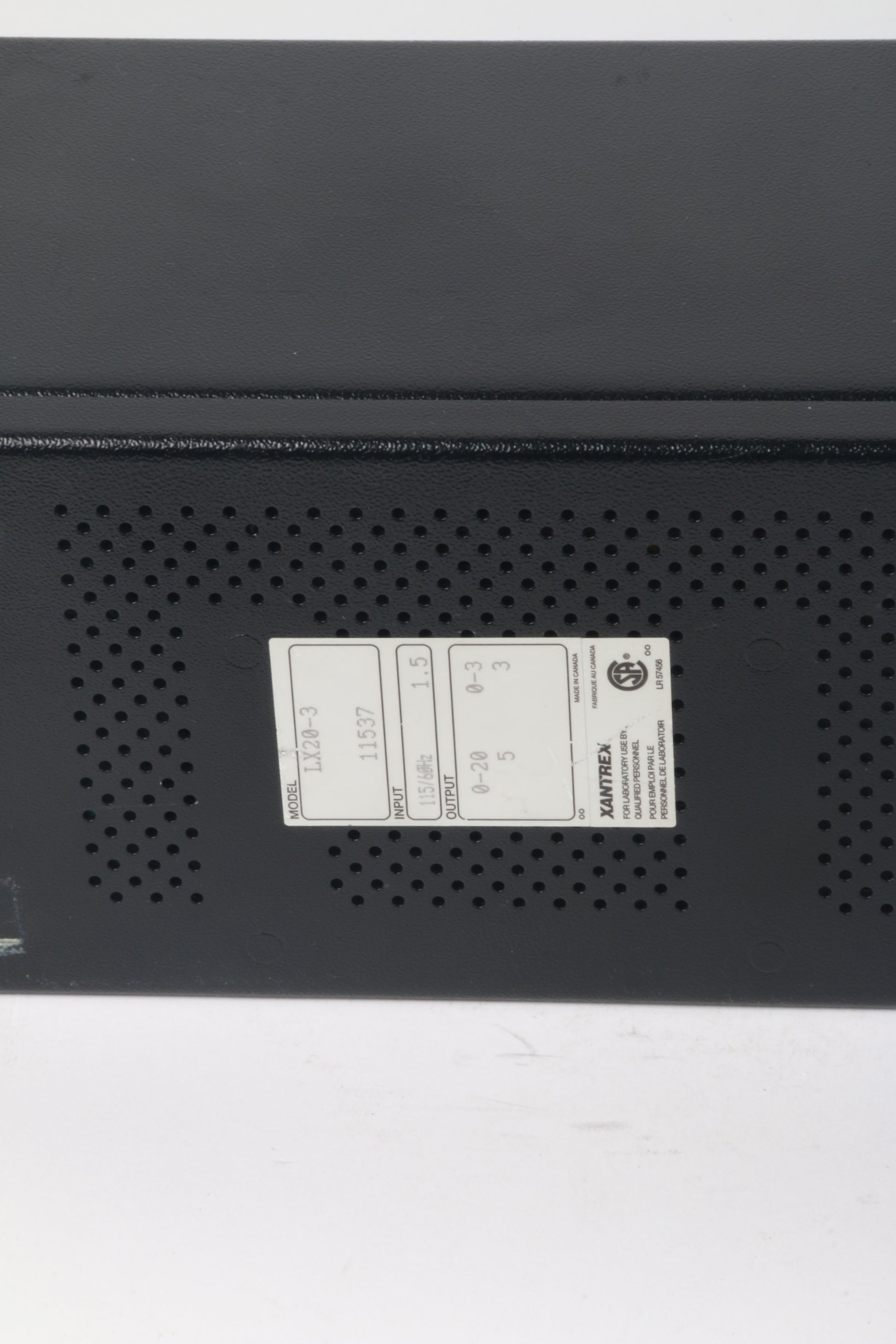 Xantrex LX20-3 DC Power Supply 0-20V, 0-3A – NTC Tech