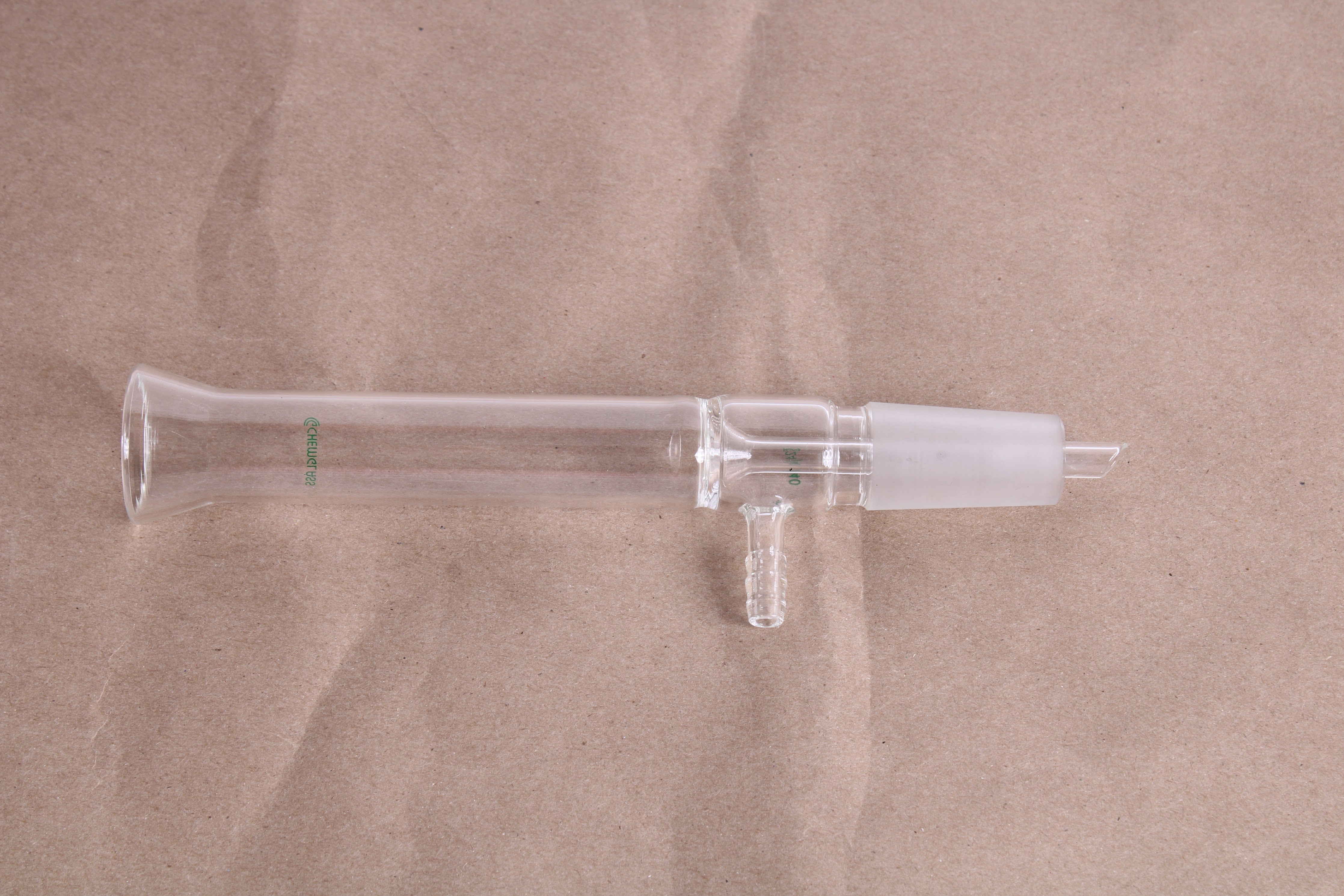 Chemglass Vacuum Filtration 38mm Flange #4 Pluro Stopper 24/40 Lower C ...