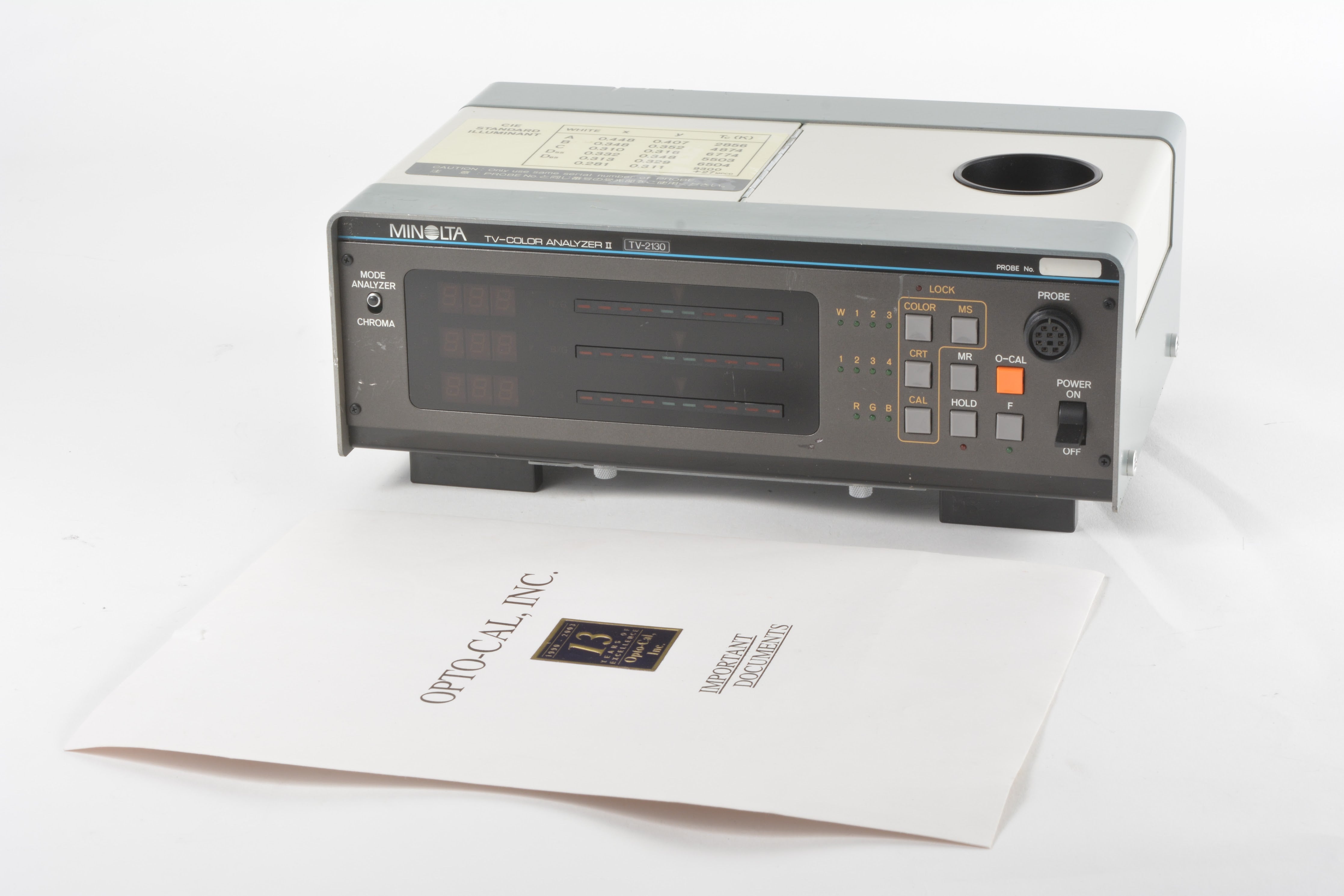 Minolta TV-2130 TV-Color Analyzer II – NTC Tech