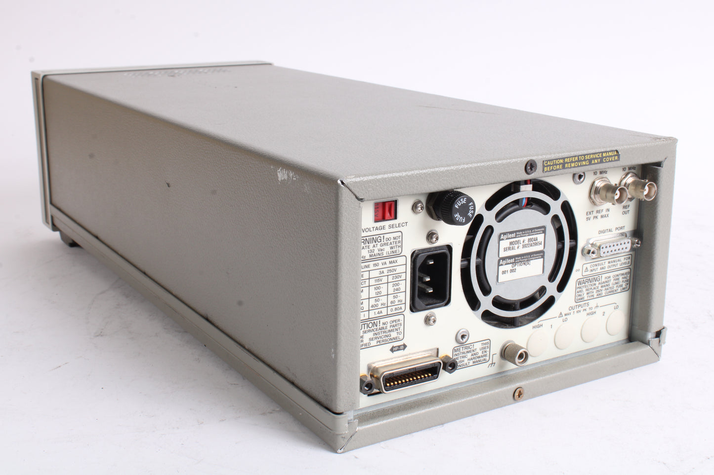 Hewlett Packard 8904A Multifunction Synthesizer DC-600KHz OPTs 001 002 – NTC Tech