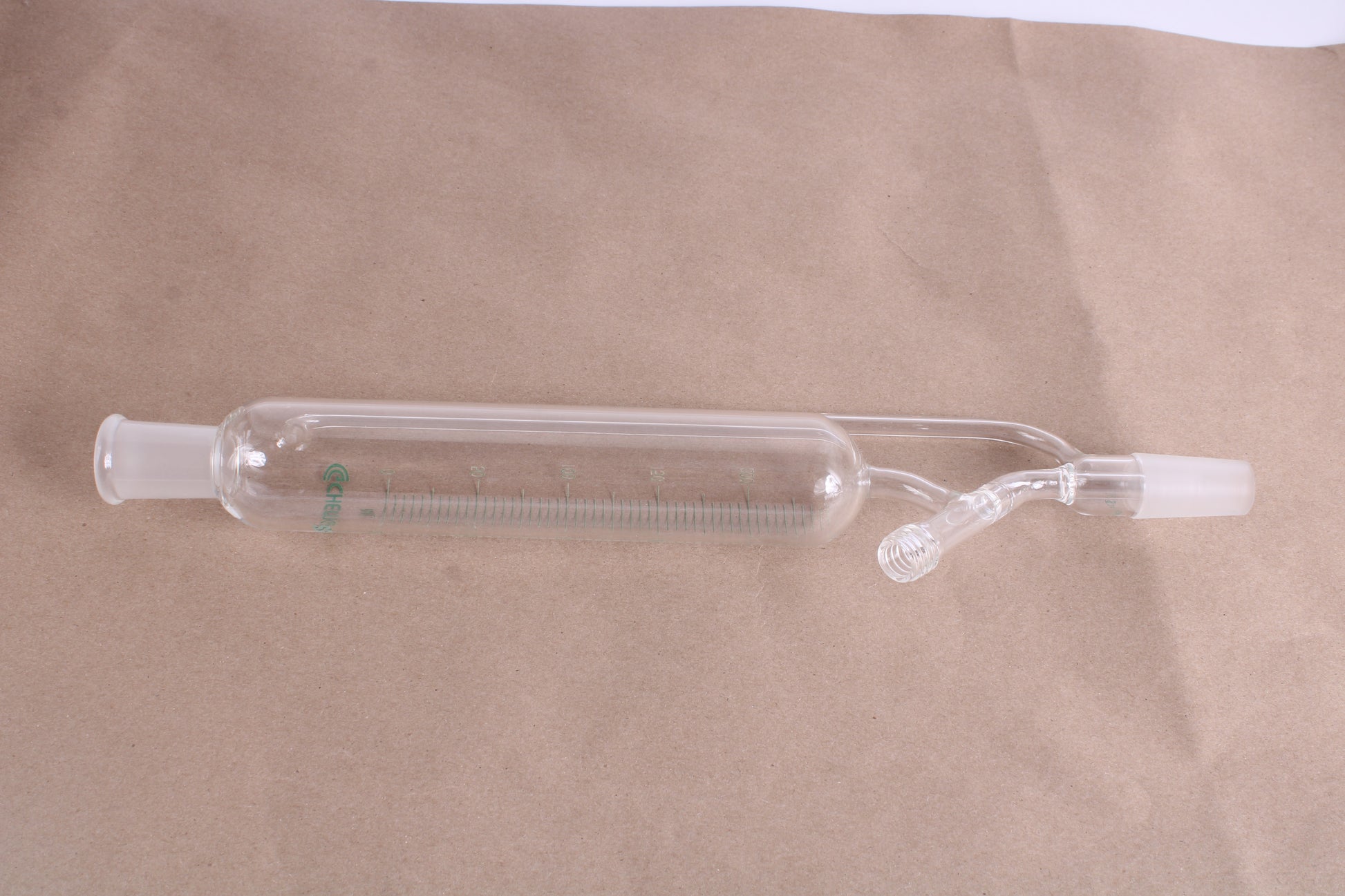 Chemglass 250mL Addition Funnel Graduated 24/40 0-4mm PTFE Valve CG-17 ...