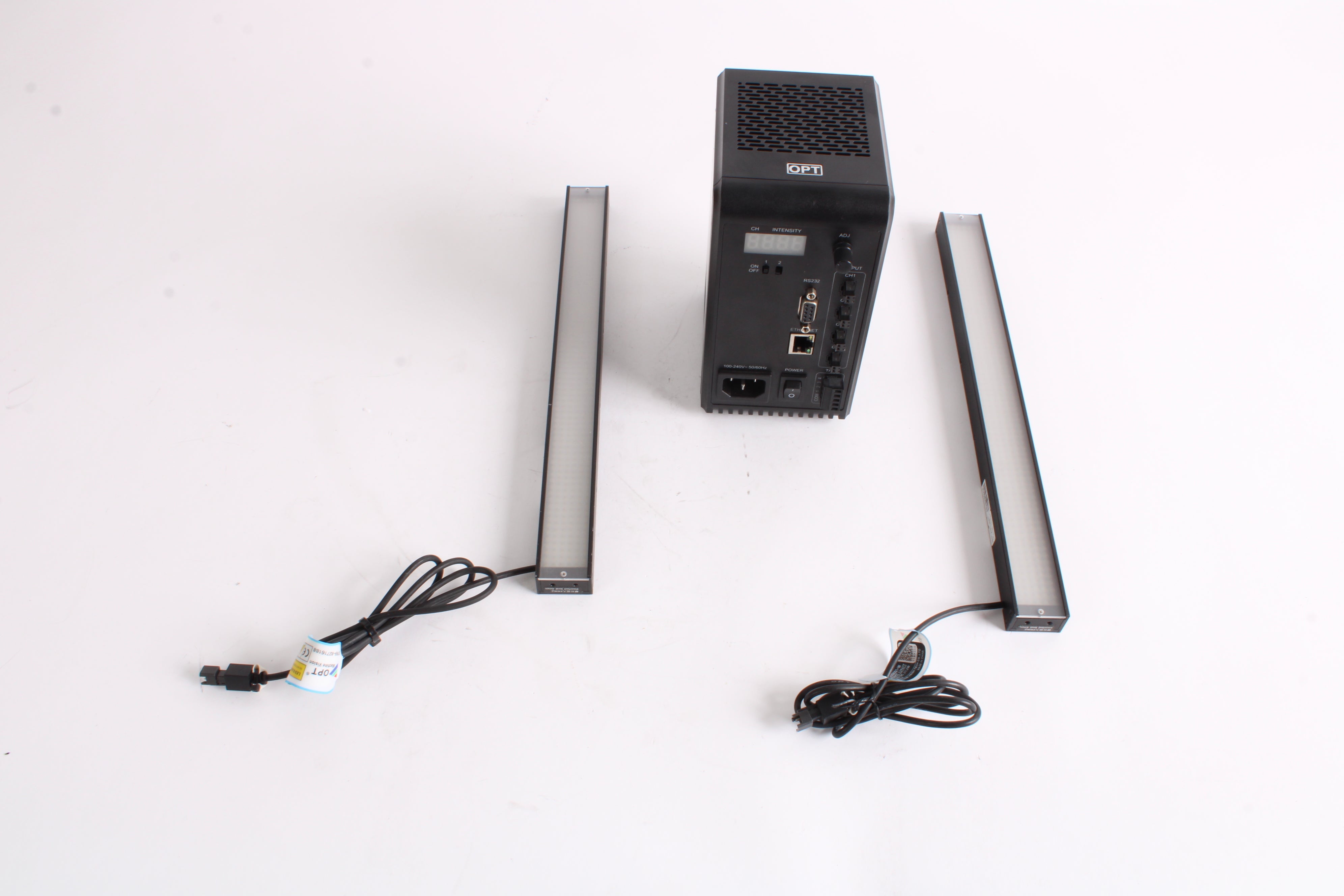 Opt Machine Vision OPT-DCA24E-4 Controller W/ 2x OPT-LXT3233031-W Led ...