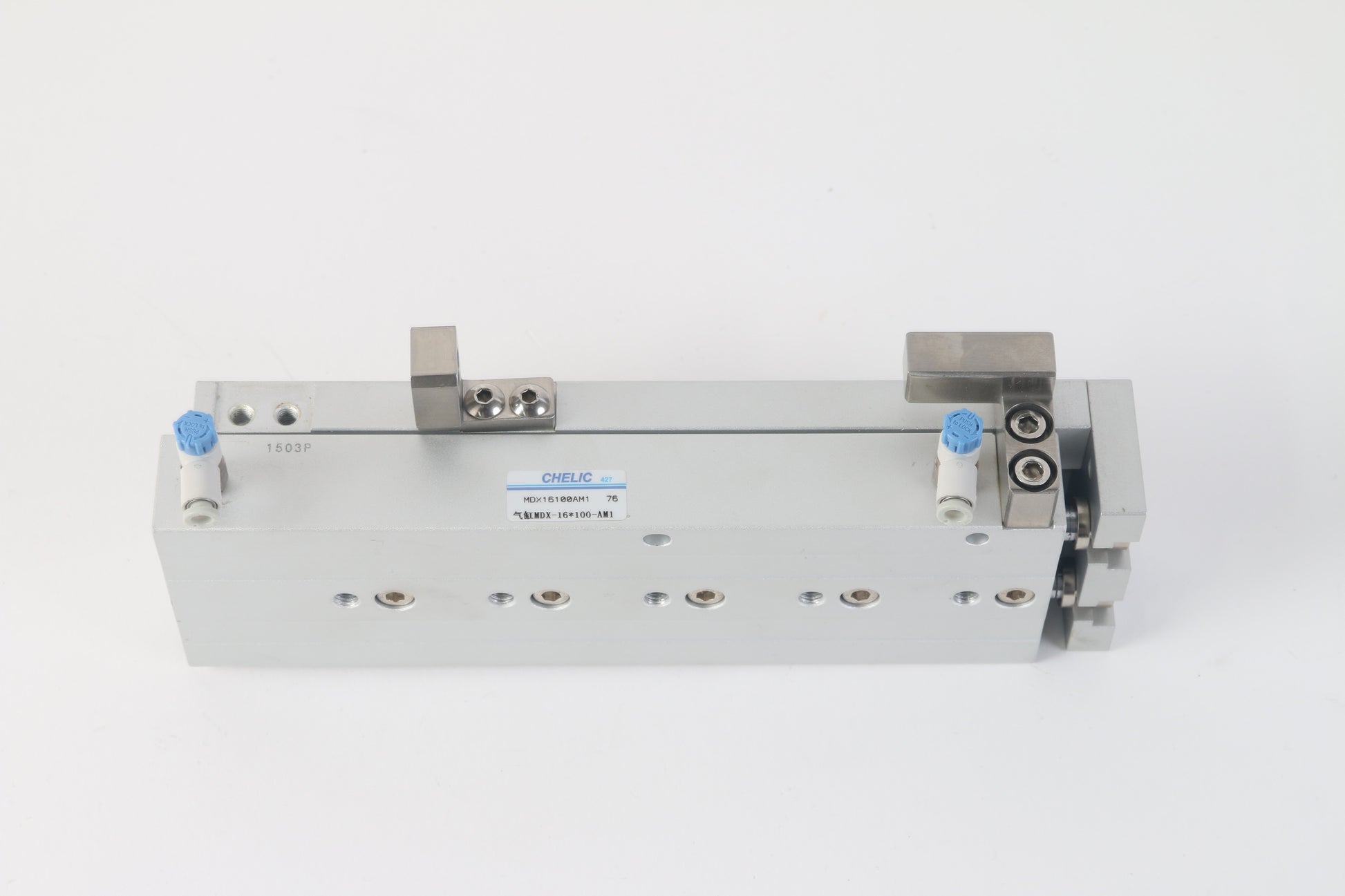 Chelic MDX16100AM1 Slide Table Cylinder W/ 2x AirTac DS1HN030 – NTC Tech