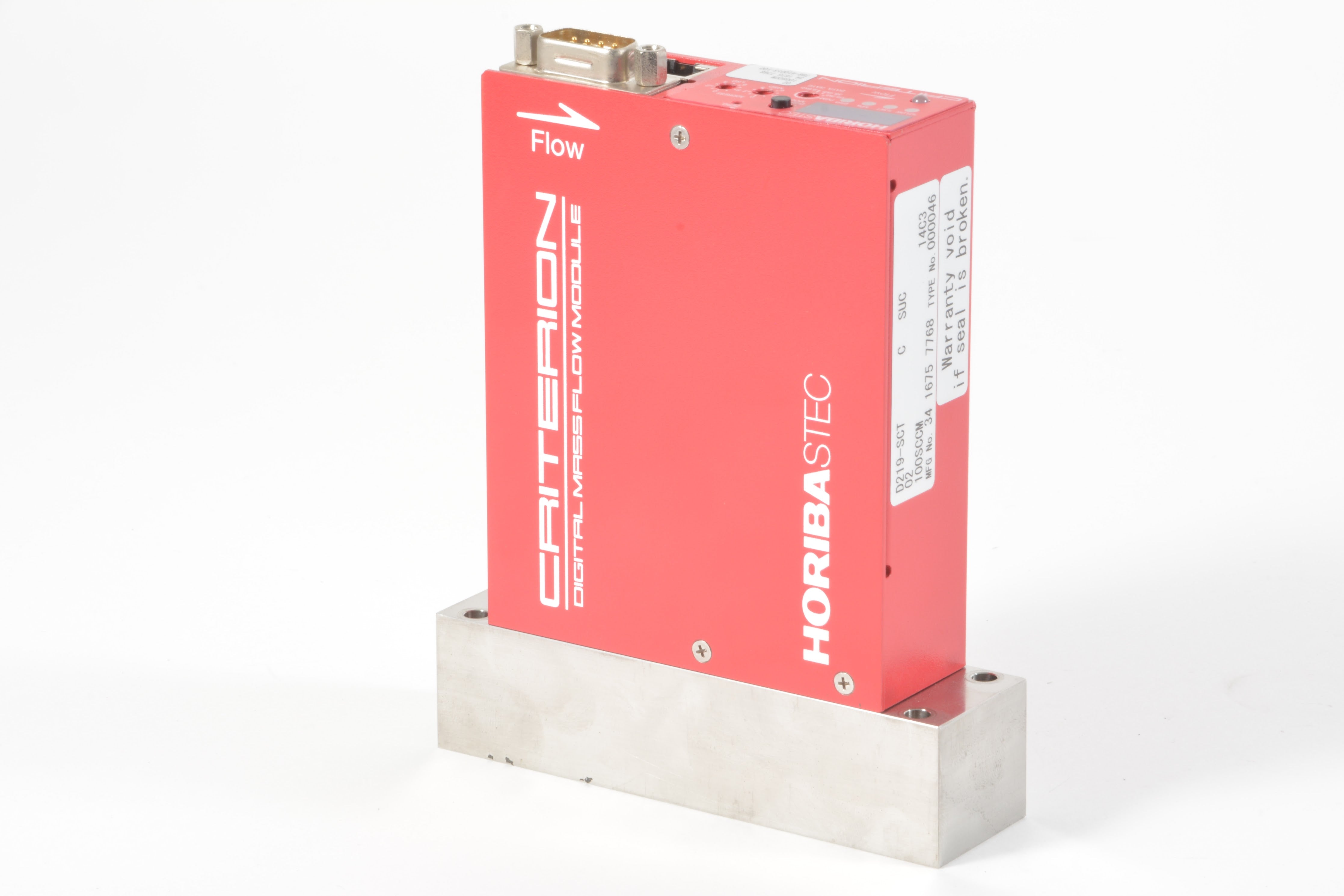 Horiba STEC Criterion D219-SCT O2 100sccm Mass Flow Controller – NTC Tech