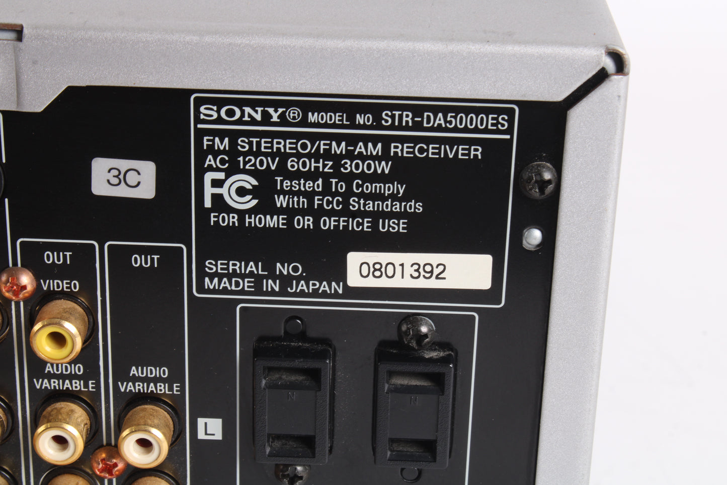 Sony STR-DA5000ES FM Stereo FM/AM Receiver – NTC Tech